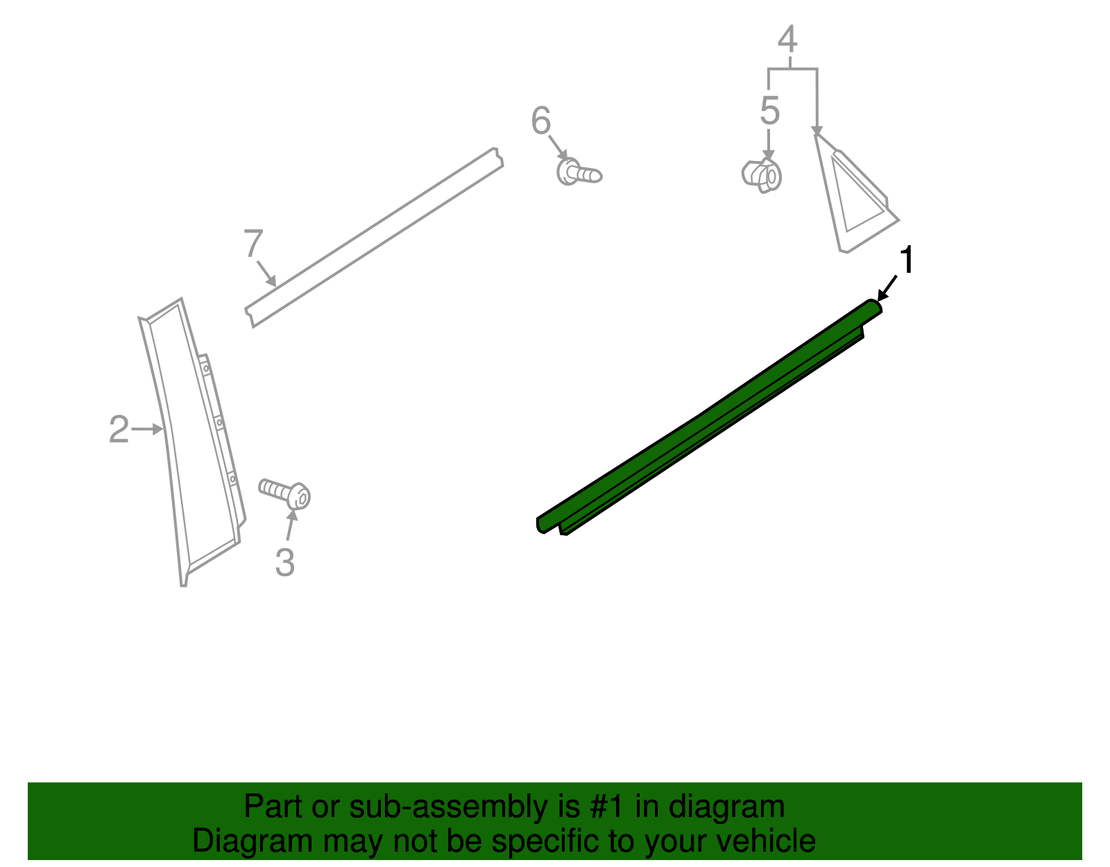 2016-2018 Audi A3 Sportback e-tron Belt Weather-Strip 8V4-853-764-2ZZ ...