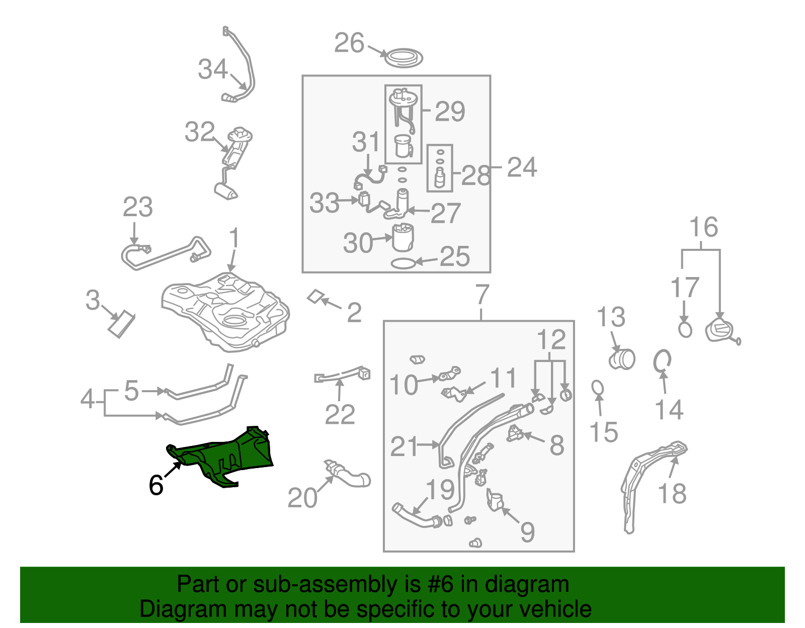 2009-2013 Toyota Matrix Tank Shield 77606-02060 | Toyota Parts Center
