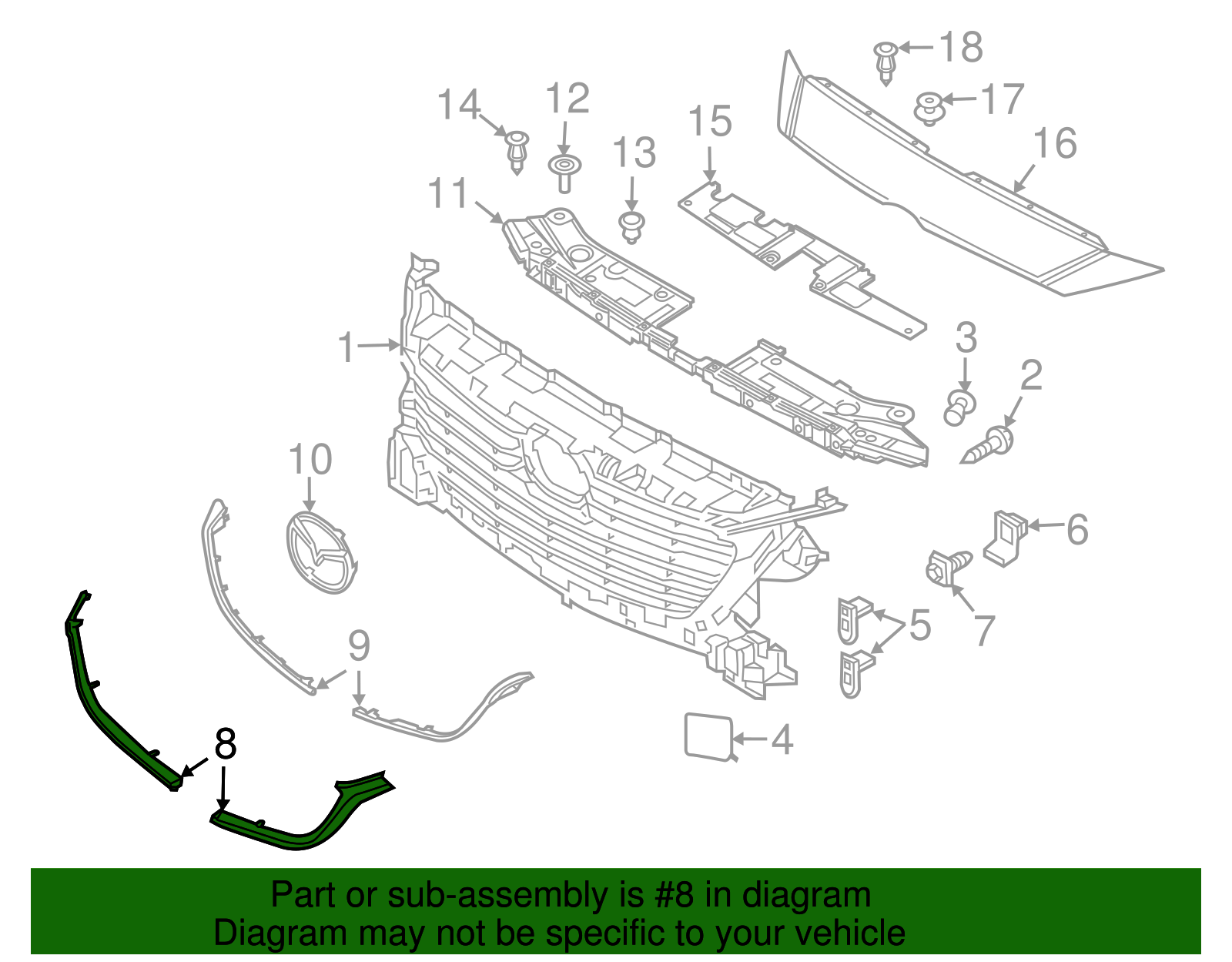 2017-2018 Mazda 3 Molding BANE-50-7J1 | OEM Parts Online