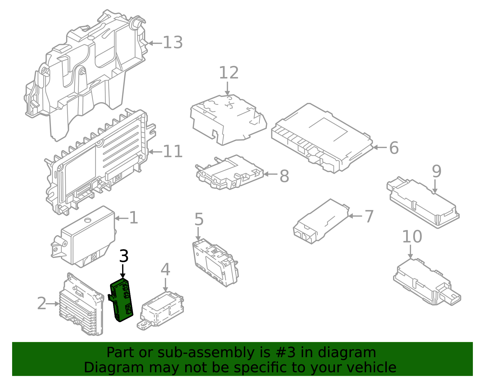 Genuine BMW 61-35-5-B52-9E5 | Control Module | FREE Shipping on Most ...