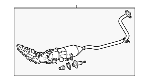 17410-37160 - Exhaust Pipe 2010-2015 Toyota Prius | Longo Toyota Parts