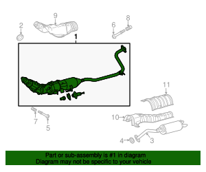 17410-37160 - Exhaust Pipe 2010-2015 Toyota Prius | Longo Toyota Parts
