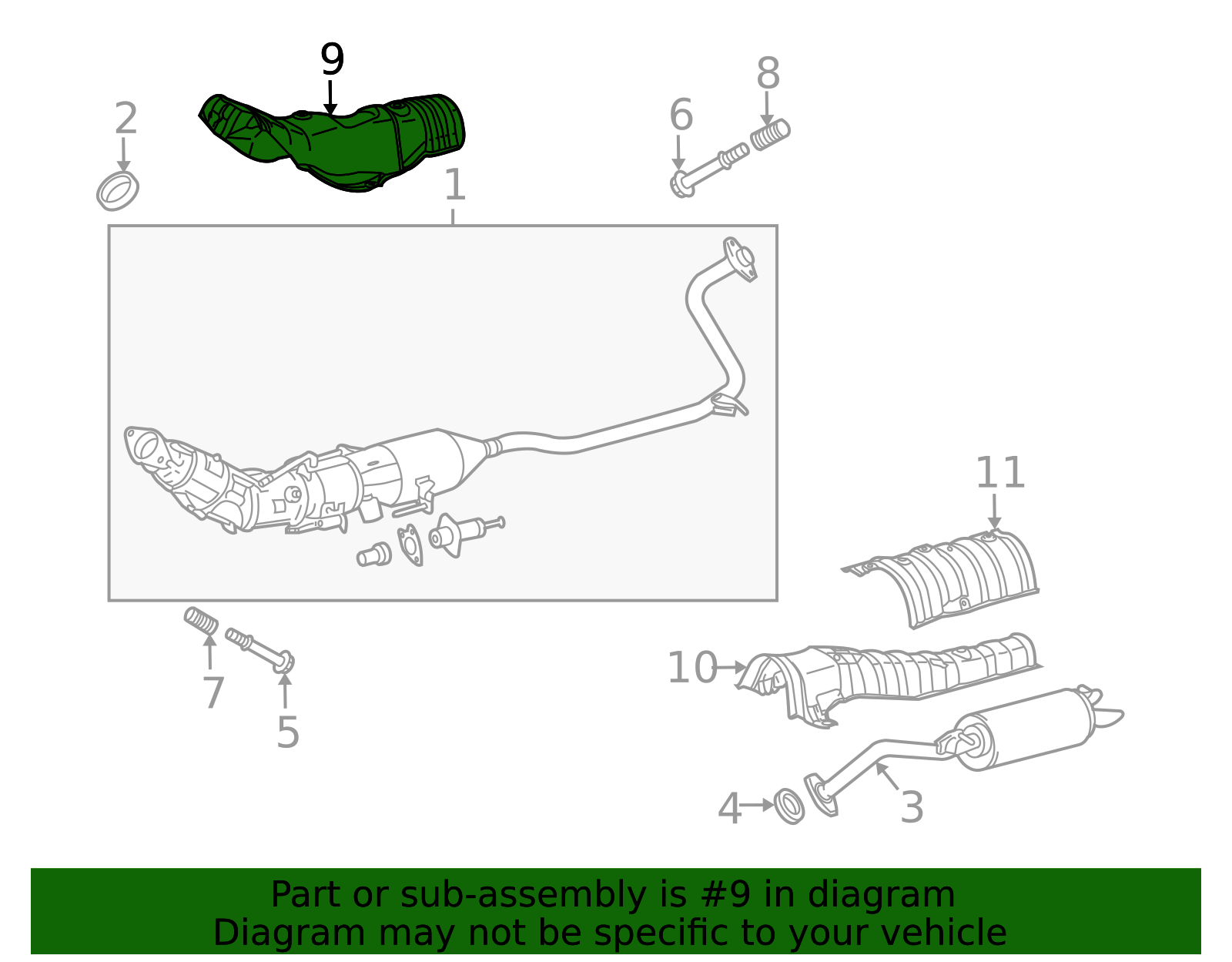 2010-2011 Toyota Prius Heat Shield 58151-47040 | MotorMotor