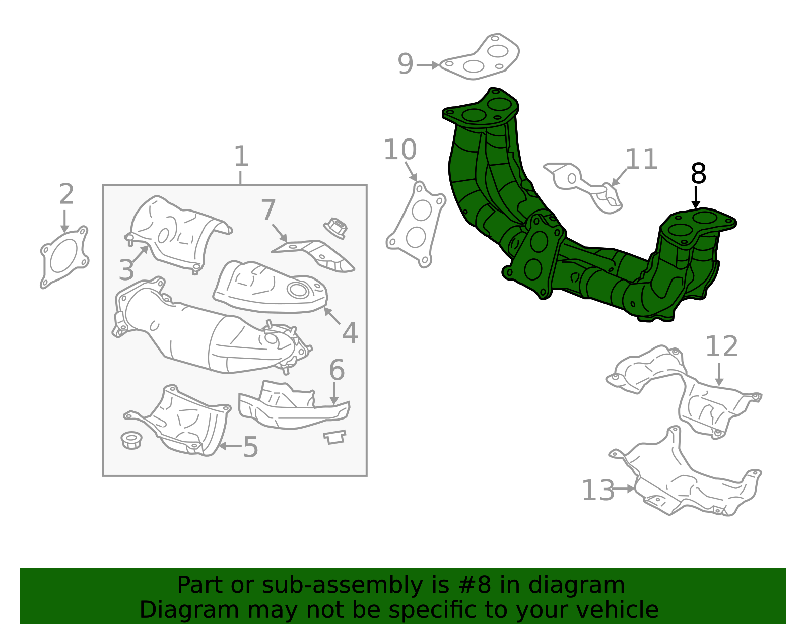 2014-2021 Subaru Cross Over Pipe 44609AA011 | OEM Parts Online