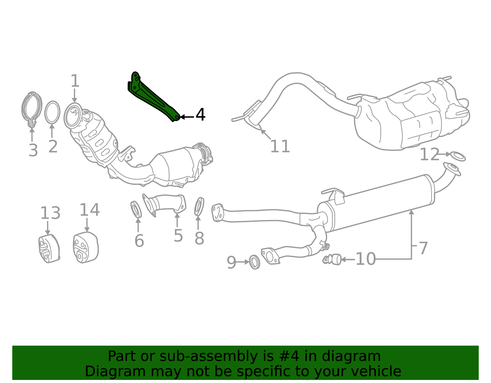 17119-F4010 - High-Quality Stay Exhaust Manifo for AutoNation Parts