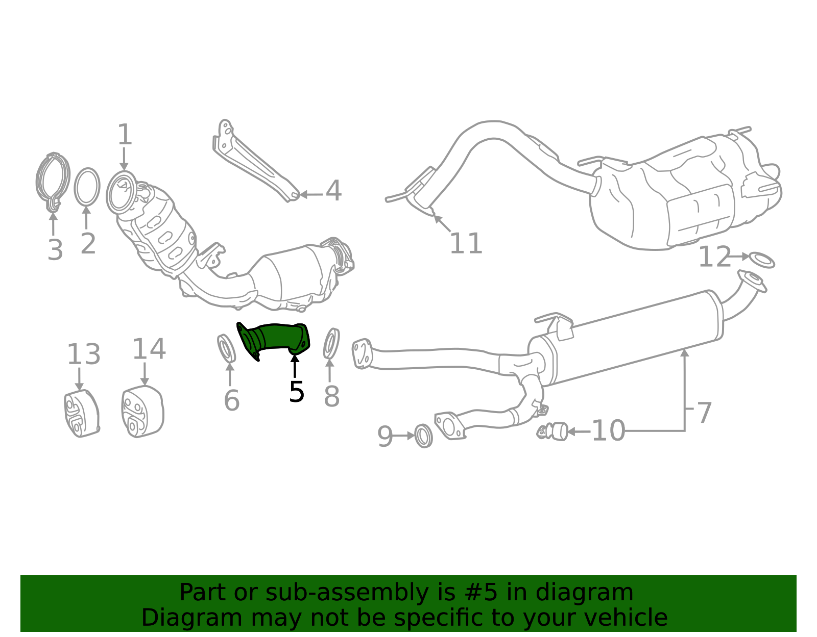 17410-70380 - High-Quality Exhaust Pipe for 2022-2025 Lexus LX600 ...