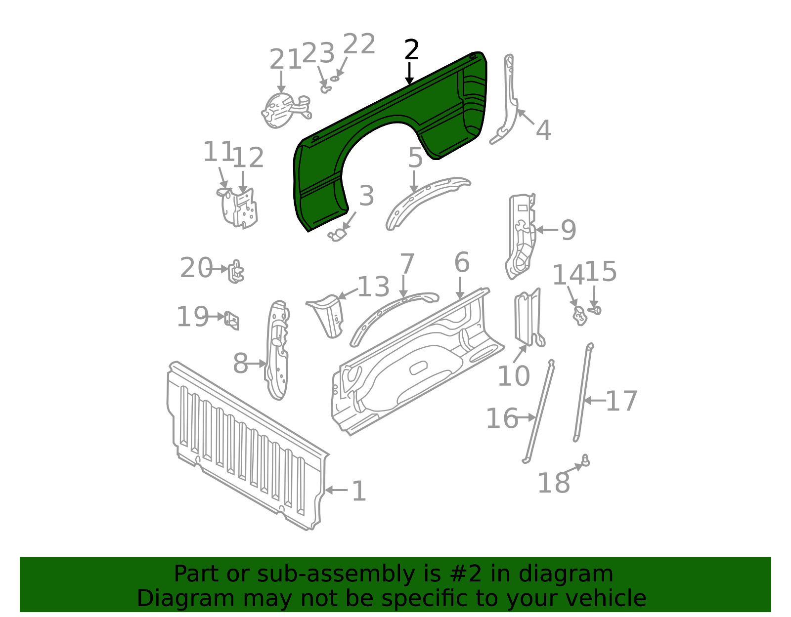 2002-2009 Dodge Side Panel 55275522AC | Mopar Parts Canada