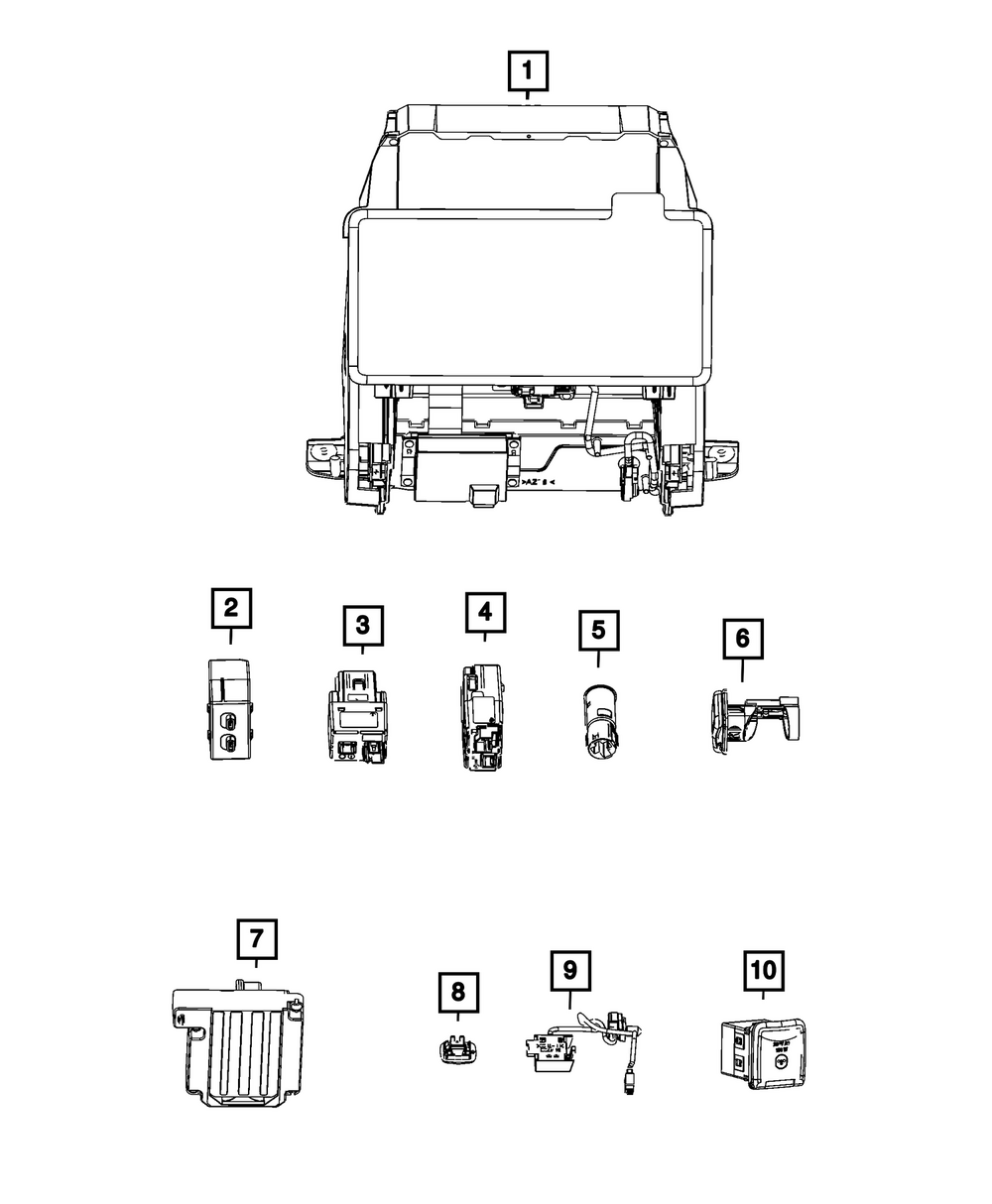 2024-2025 Jeep Wagoneer S Display Center Stack 68721063AB | My Mopar Parts