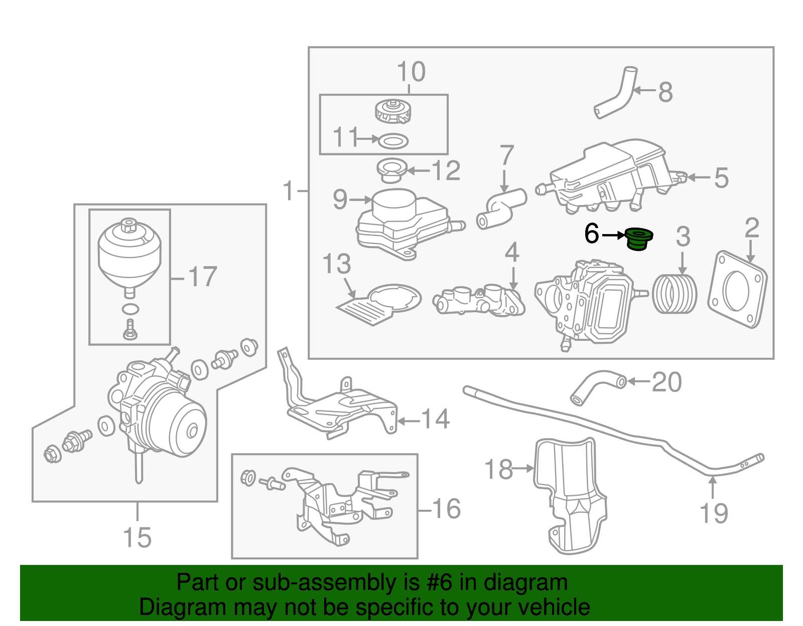 46665-S04-J01 - Reservoir Grommet 2012-2025 Honda | Honda Parts Online