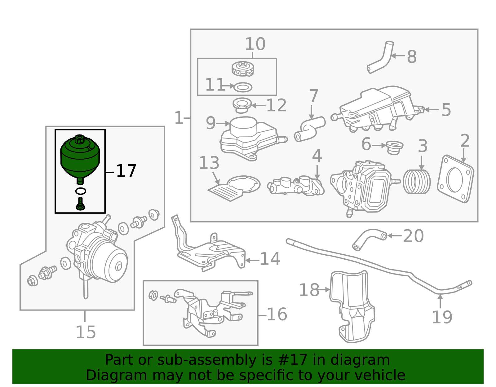 57019-SNC-A02 - High-Quality ABS Accumulator for 2006-2015 Honda Civic ...