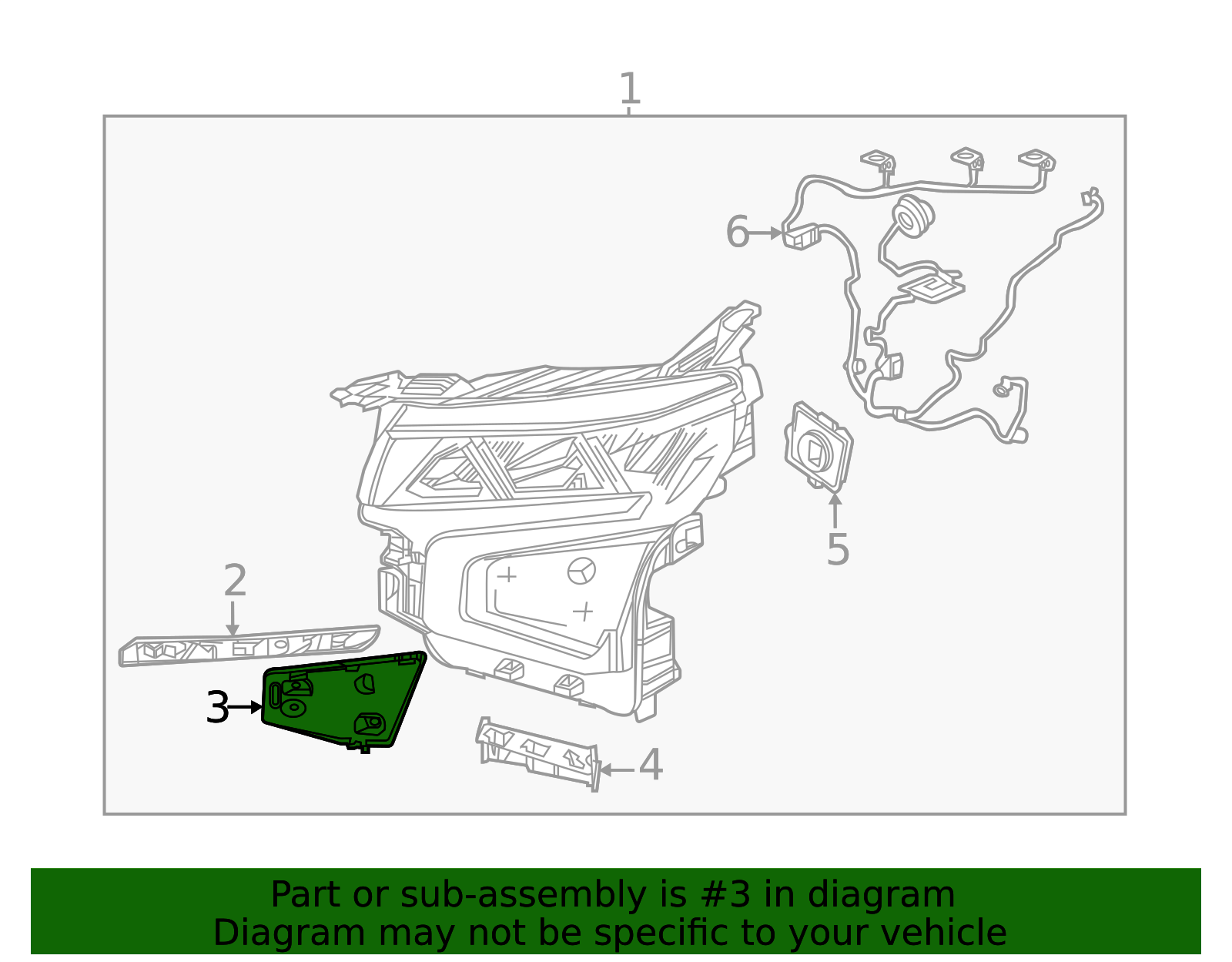 84849887 - Driver Side Headlamp Bracket 2021-2024 Chevrolet | GM Parts ...