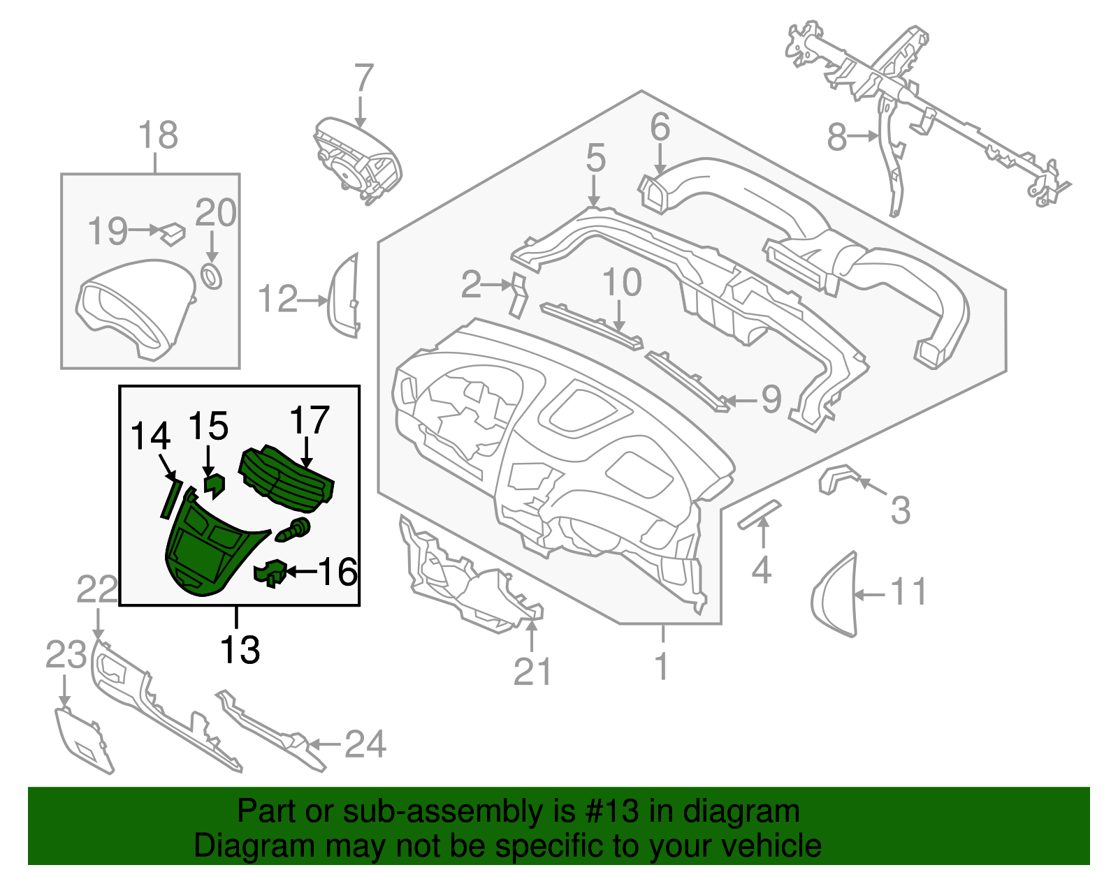 Hyundai - 84740-1R100 - Center Bezel - 2012-2017 Hyundai Accent | OEM ...