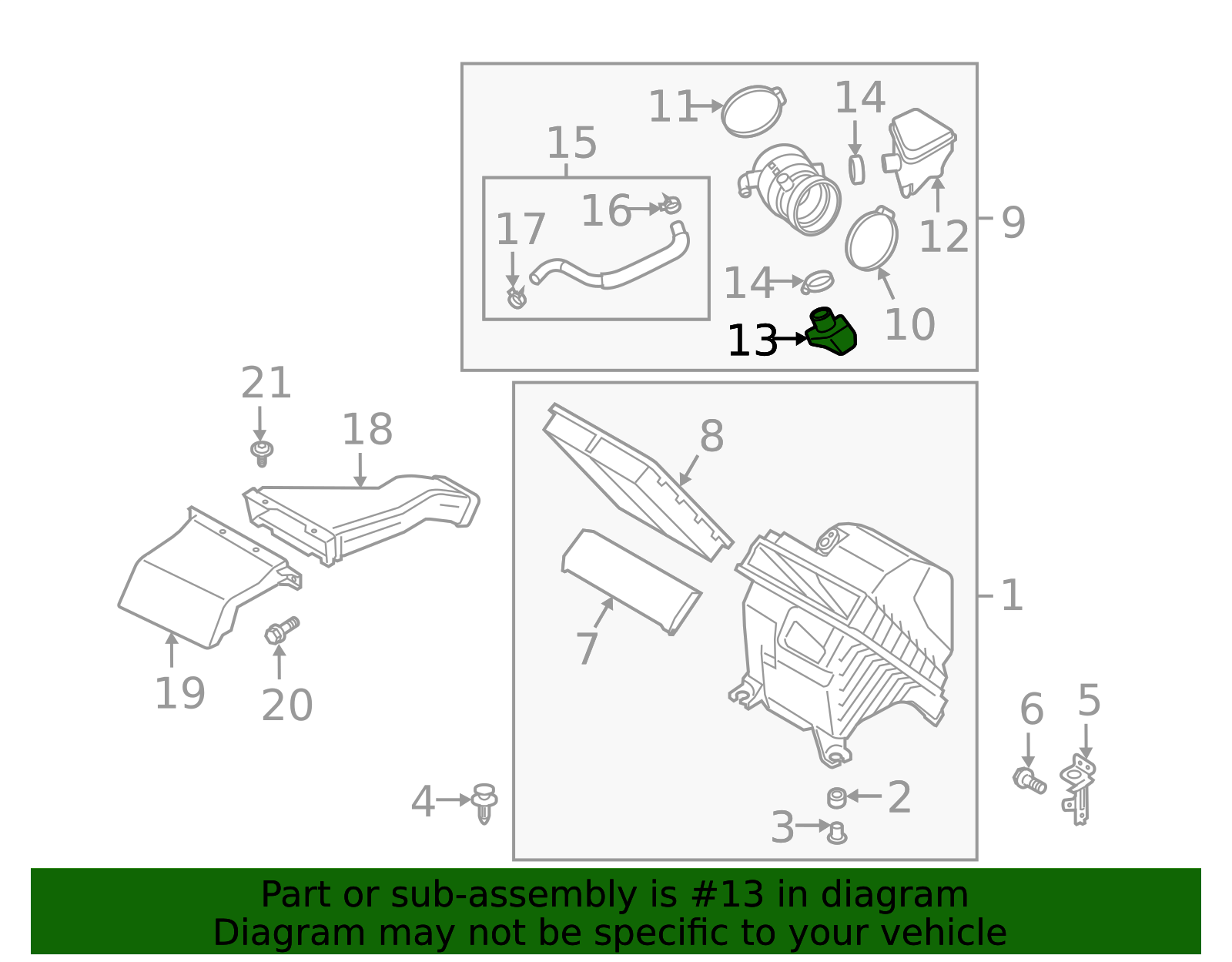 2020-2025 Kia Telluride Lower Resonator 28190-C5200 | TascaParts.com