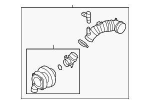 2009-2014 Volkswagen Hose Assembly 1K0-129-654-BC | VW Direct Auto Parts
