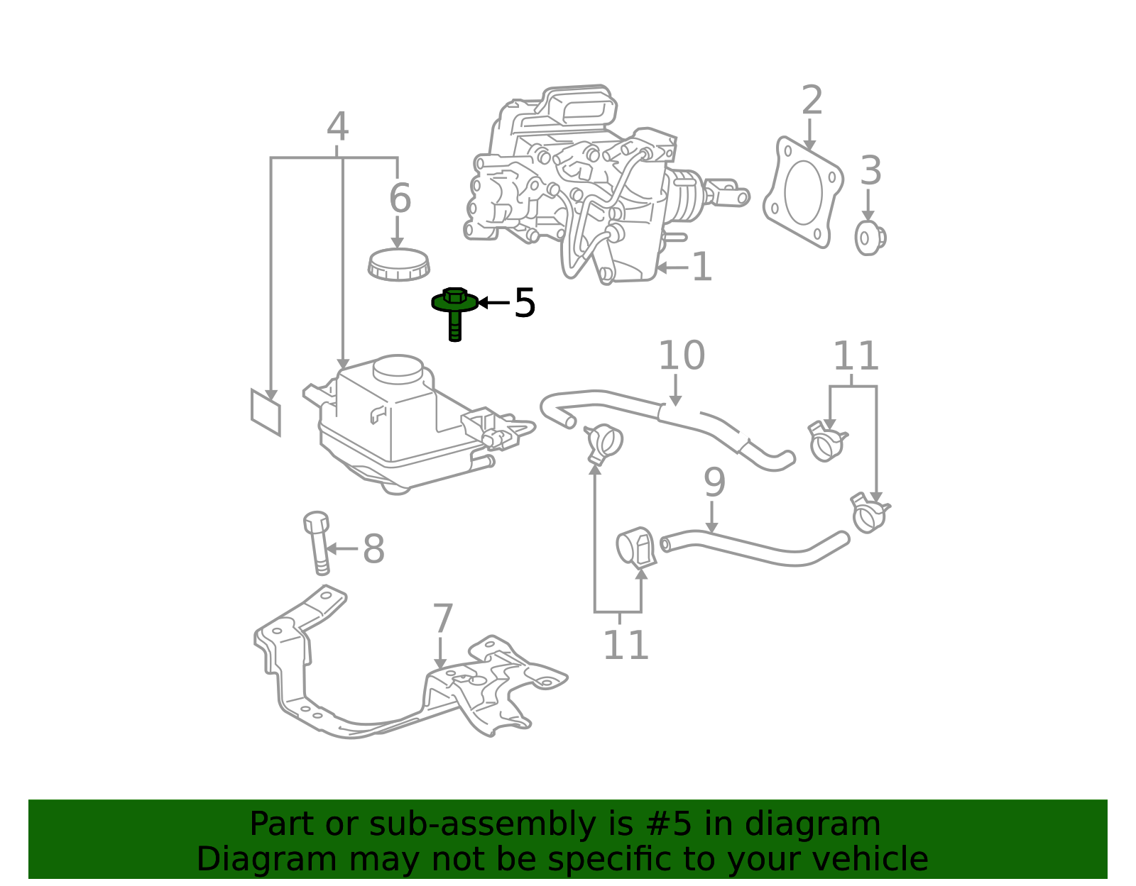 Brake Master Cylinder Reservoir Bolt 91631-G0612 | Toyota Parts Center
