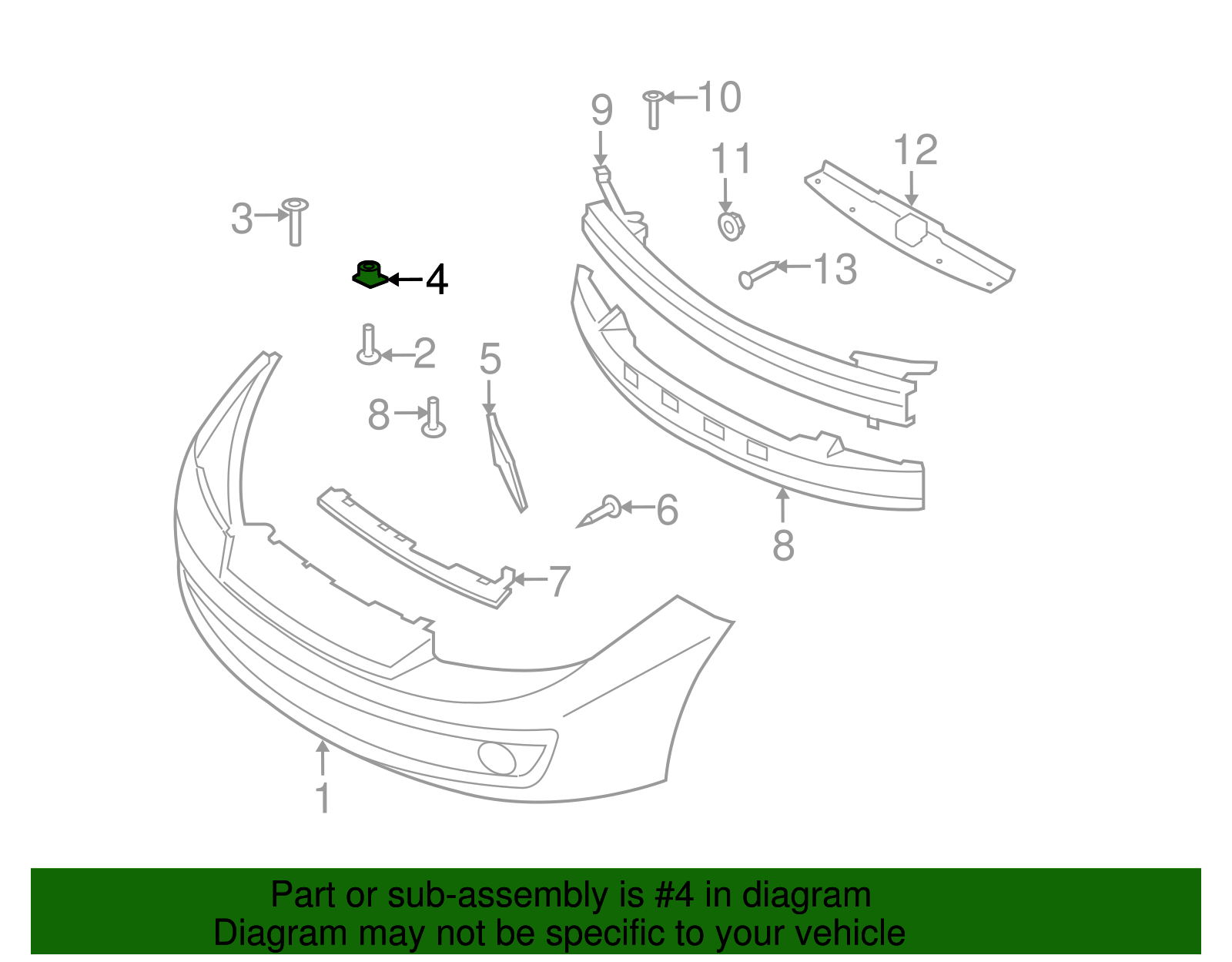 Hyundai - 86551-2C700 - Bracket - 2007-2008 Hyundai Tiburon | OEM ...