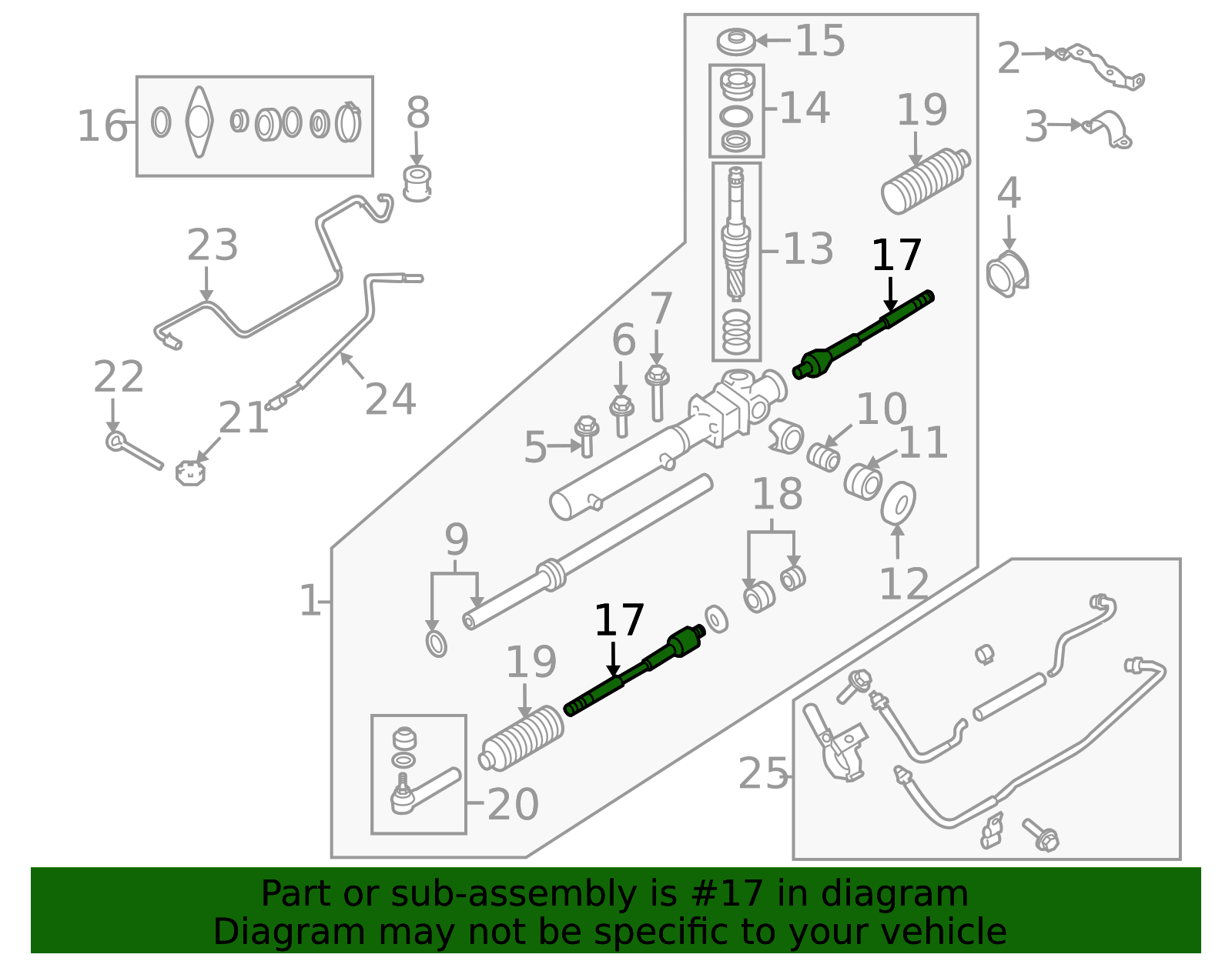 2003-2014 Subaru Tie Rod 34160AE000 | Subaru Online Parts