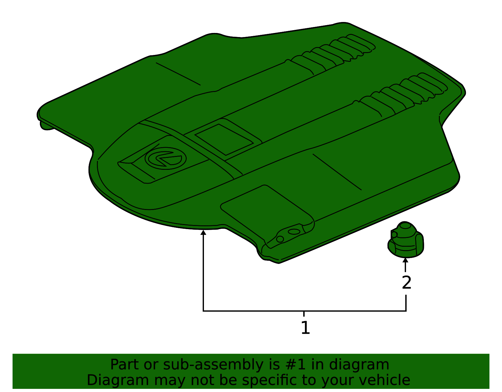 11209-38020 - Engine Cover - 2008-2016 Lexus LS600h | My L Parts