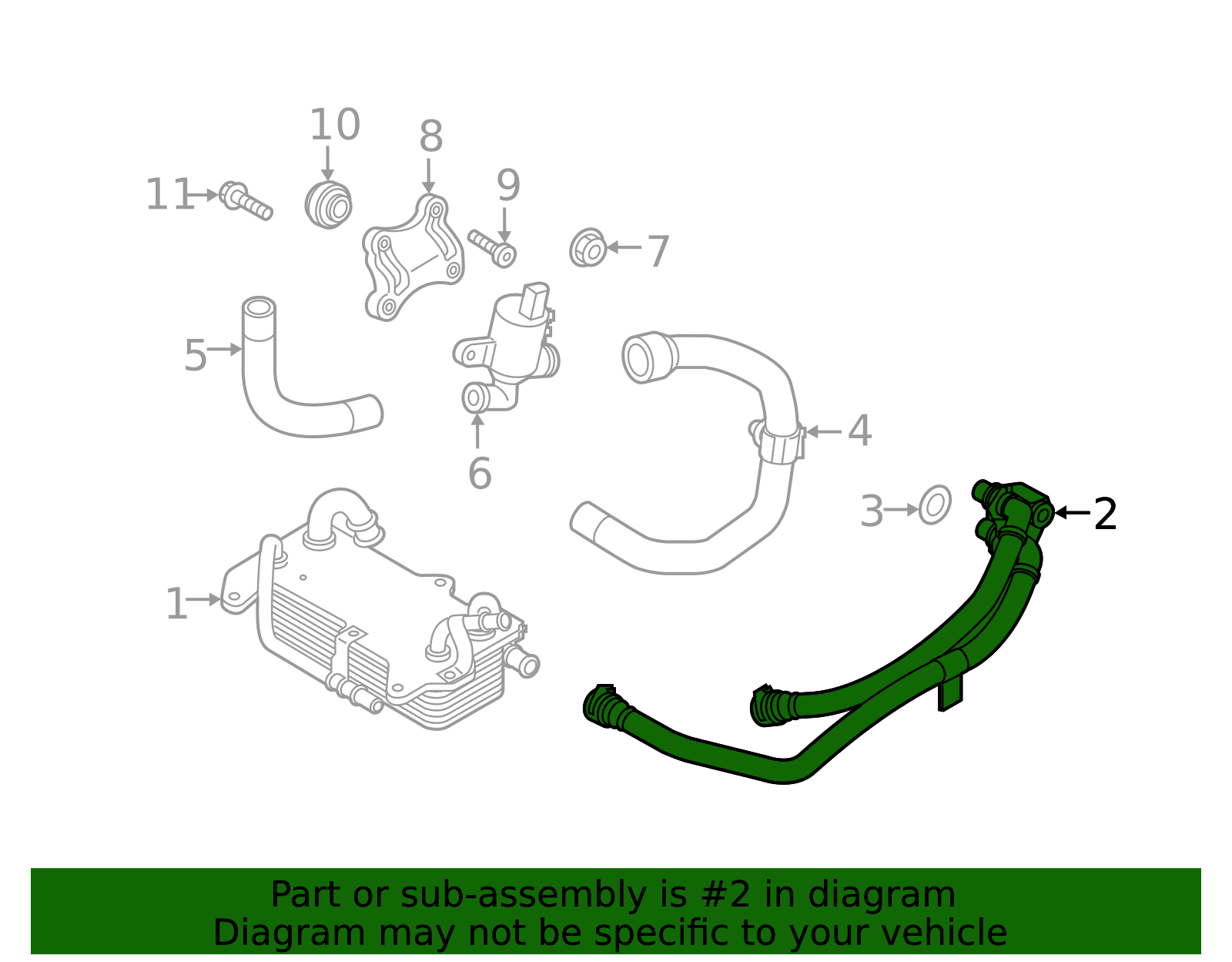 4N0-317-801-E - Oil Cooler Line 2017-2025 Audi | Audi OEM Parts Guy