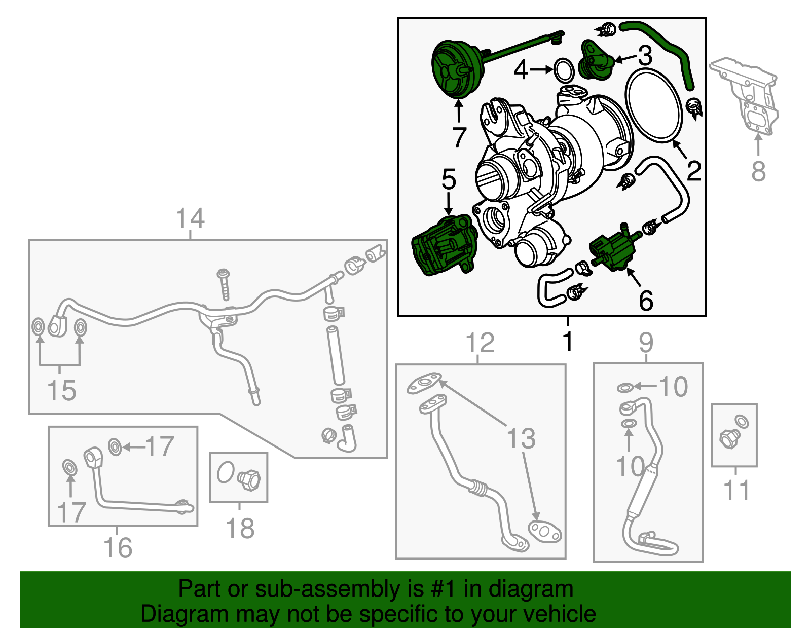 2020-2025 Chevrolet Malibu Turbocharger 25207489 | Shop Matick Buick GMC