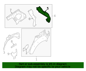 2014-2020 Nissan Rogue Inner Pillar G7601-4BAMA | Nissan Parts Central