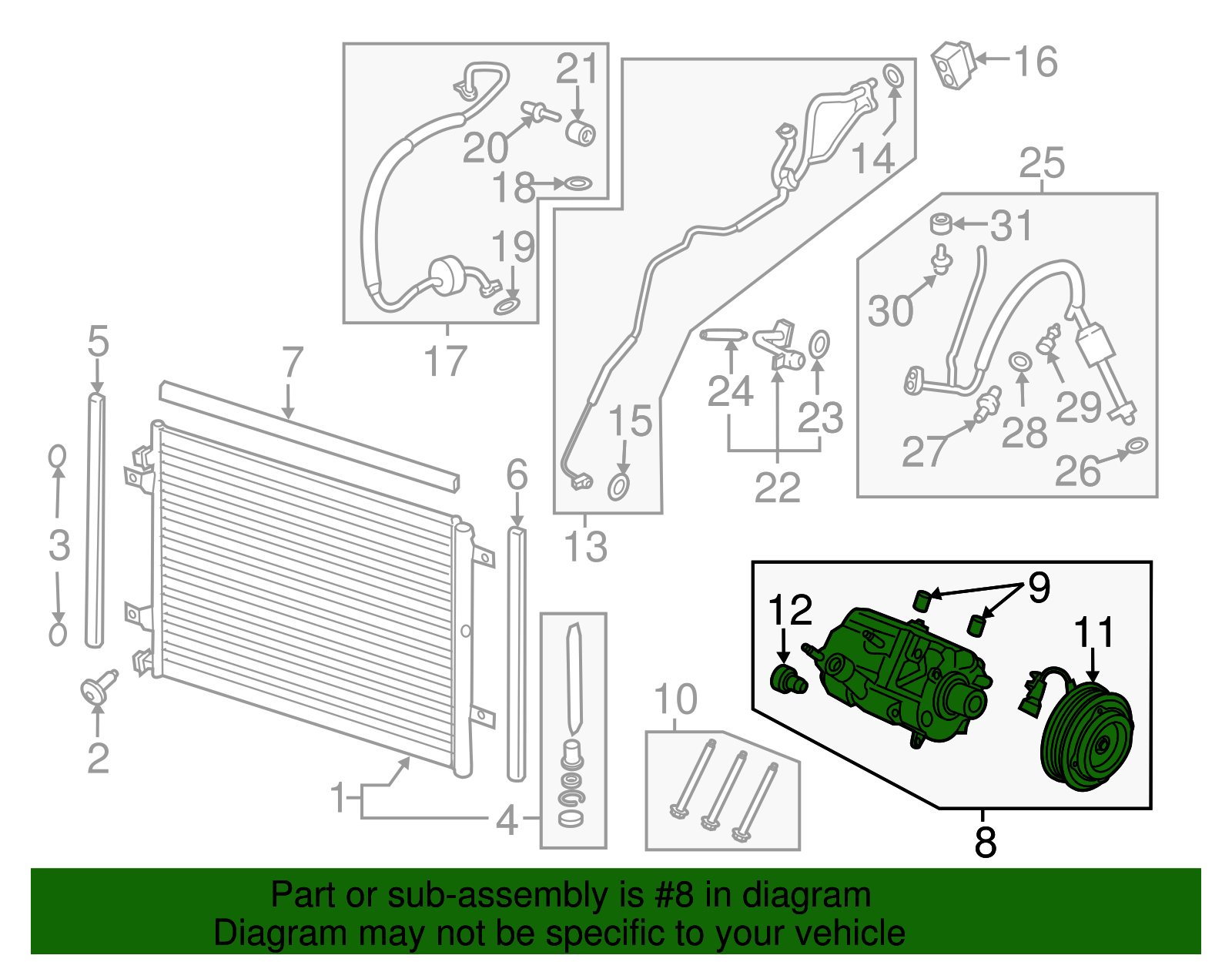 2020-2022 Ford Compressor Assembly LC3Z-19703-BC | OEM Parts Online