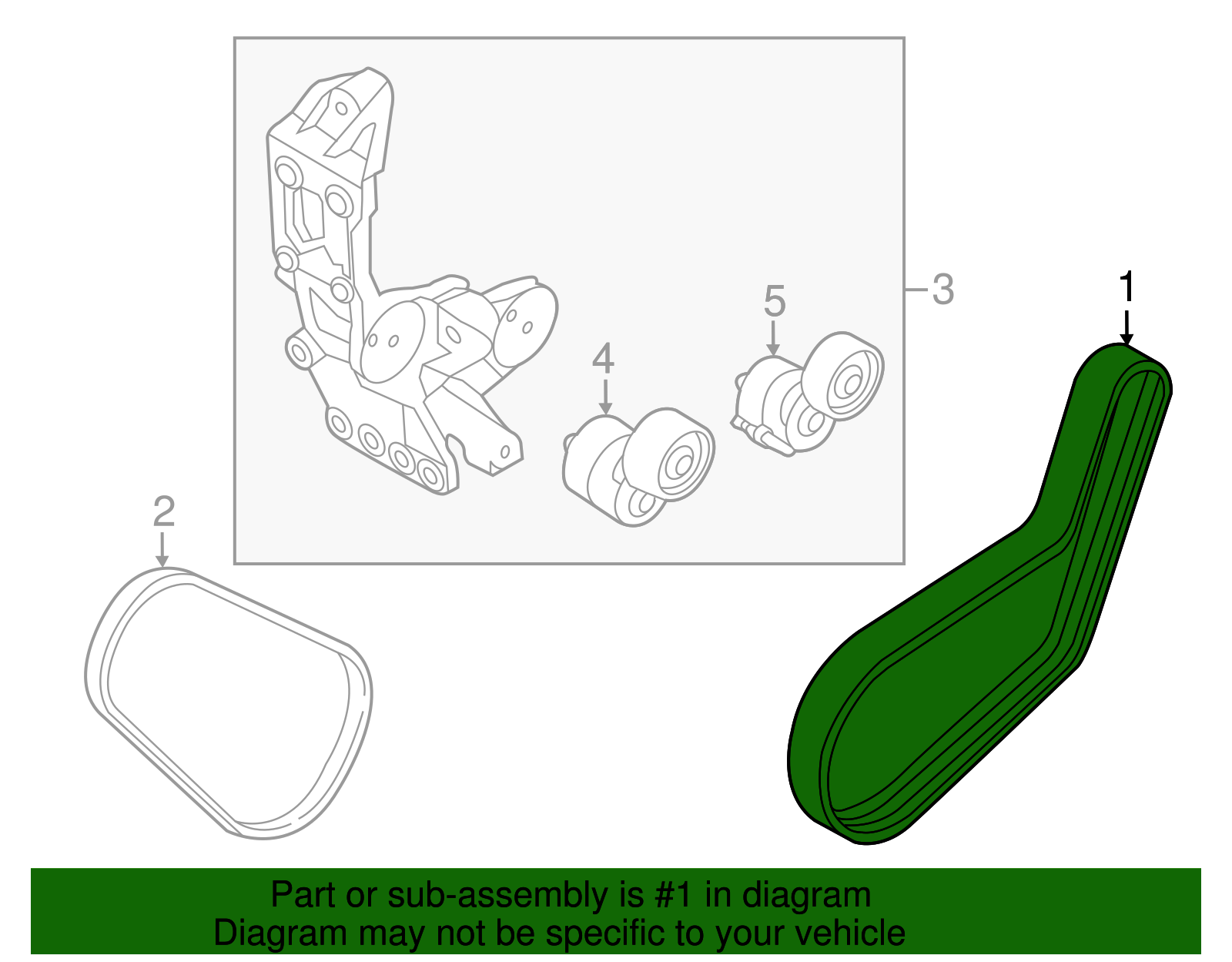 25212-2G652 - Serpentine Belt 2011-2015 Hyundai Sonata | Hyundai Parts Pro
