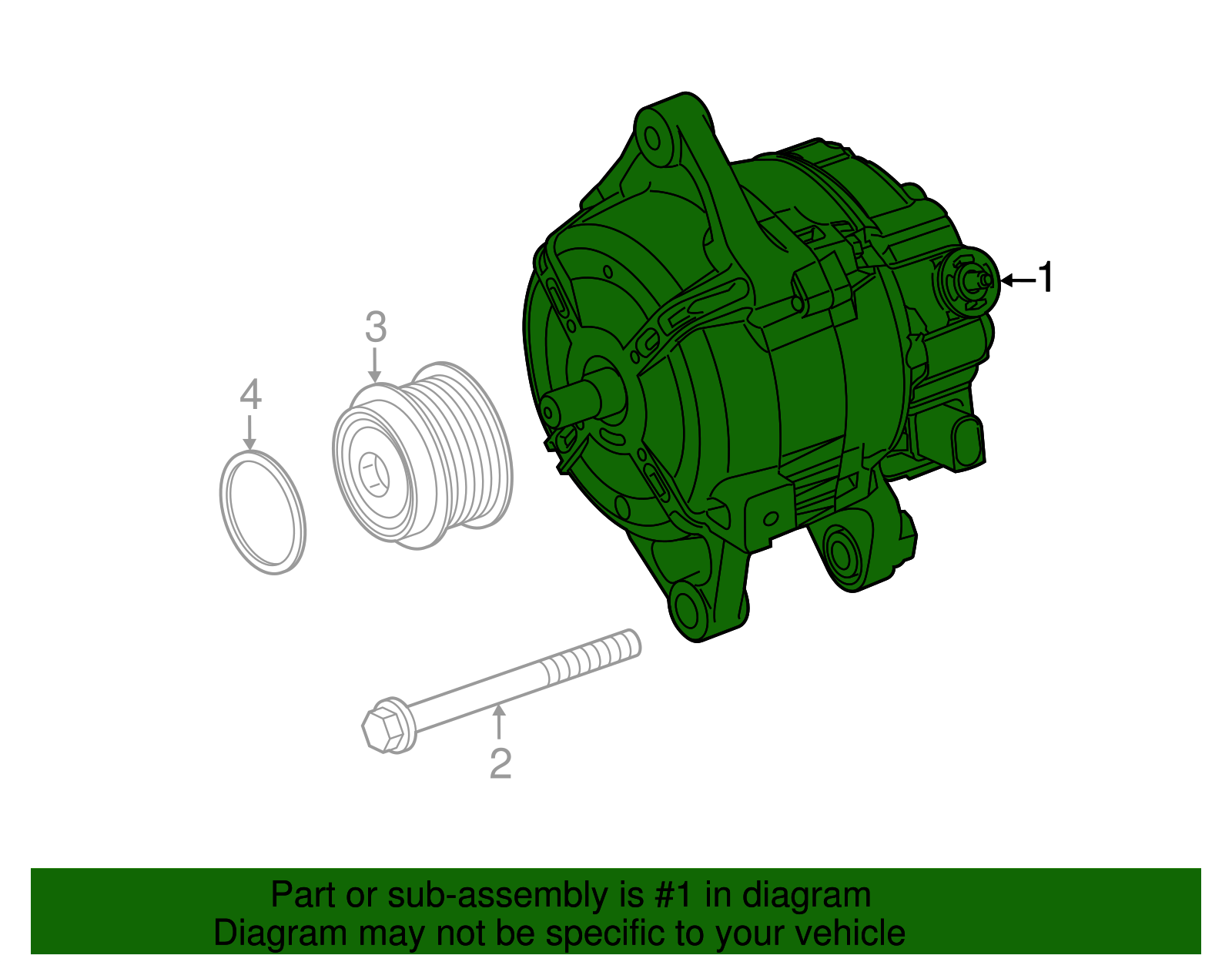 2014-2019 Toyota Corolla Alternator 27060-0T260 | OEM Parts Online