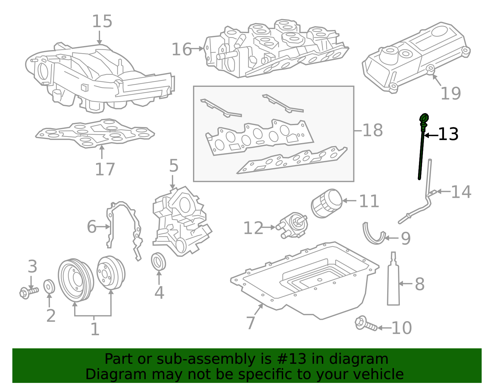2C2Z-6750-AA - Dipstick 1998-2003 Ford | Big 3 Auto Parts