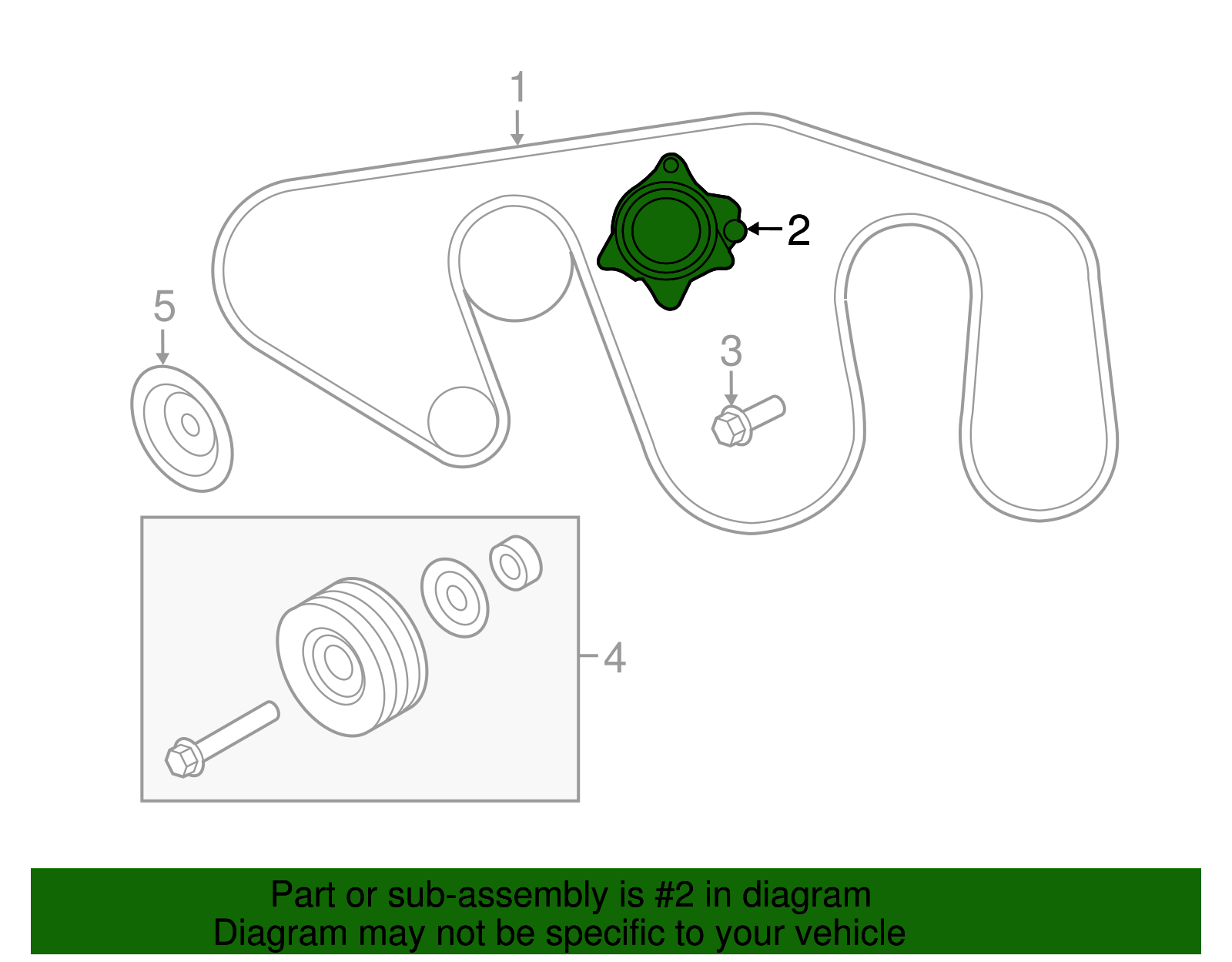 11955-1LA0B - 2012-2024 Nissan - Accessory Drive Belt Tensioner ...