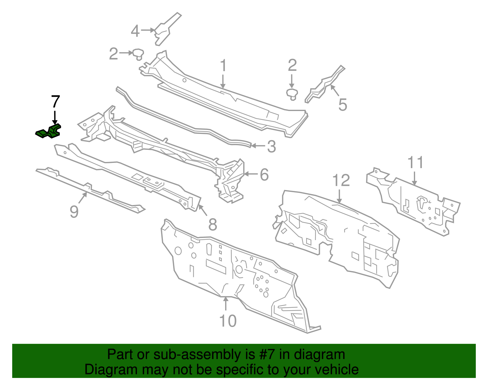 74230-TLA-A00 - 2017-2022 Honda CR-V - Drain Assembly Dashboard (Upper ...