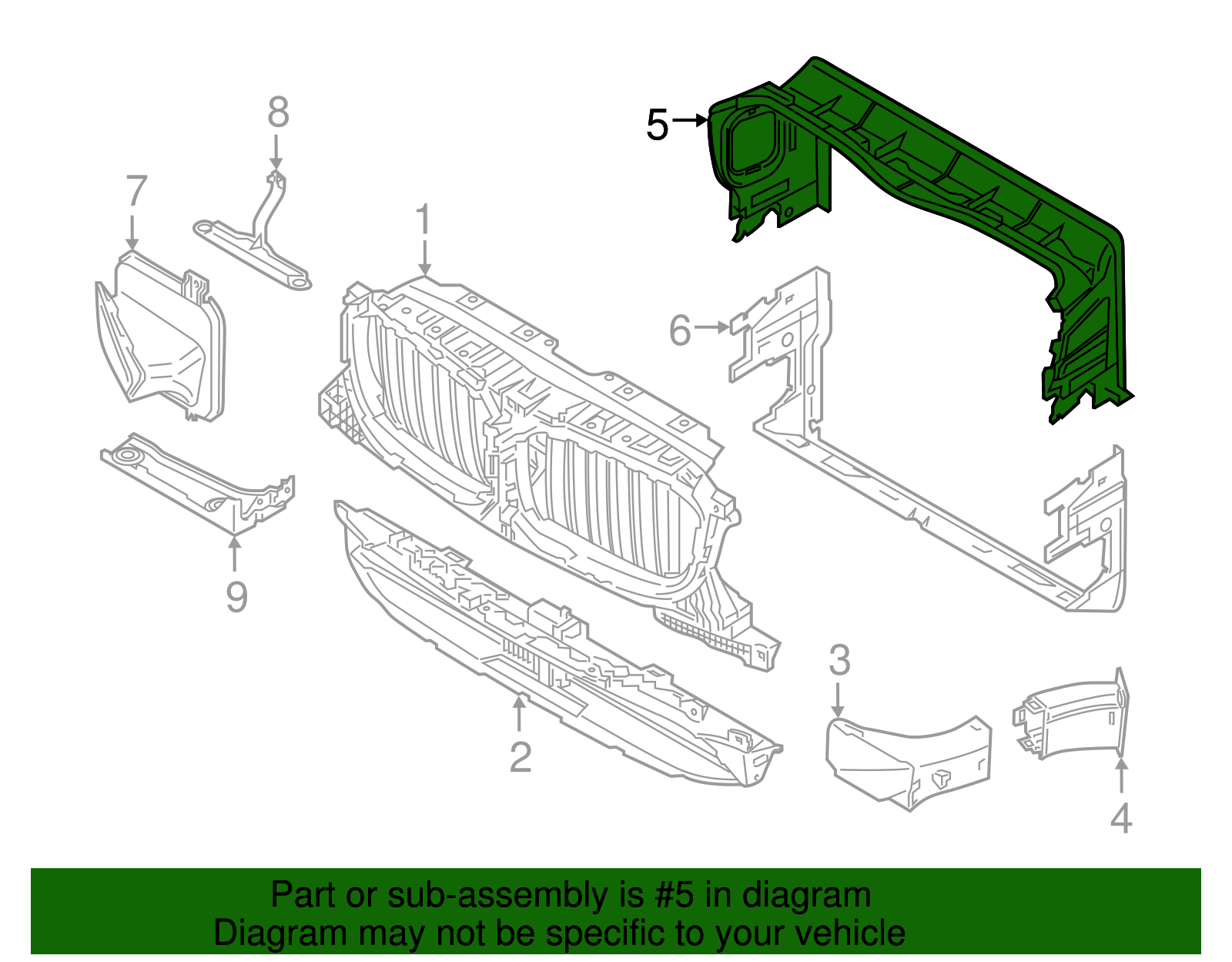 51-74-7-399-996 - Upper Duct 2018-2024 BMW | BMWPartsDirect.com