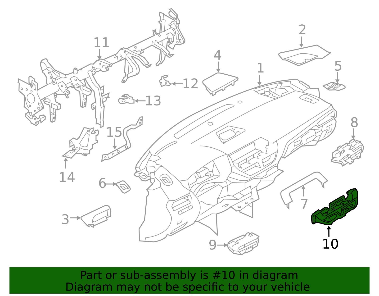 68750-6CA1A - Air Vent 2019-2025 Nissan Altima | Official Nissan Parts ...