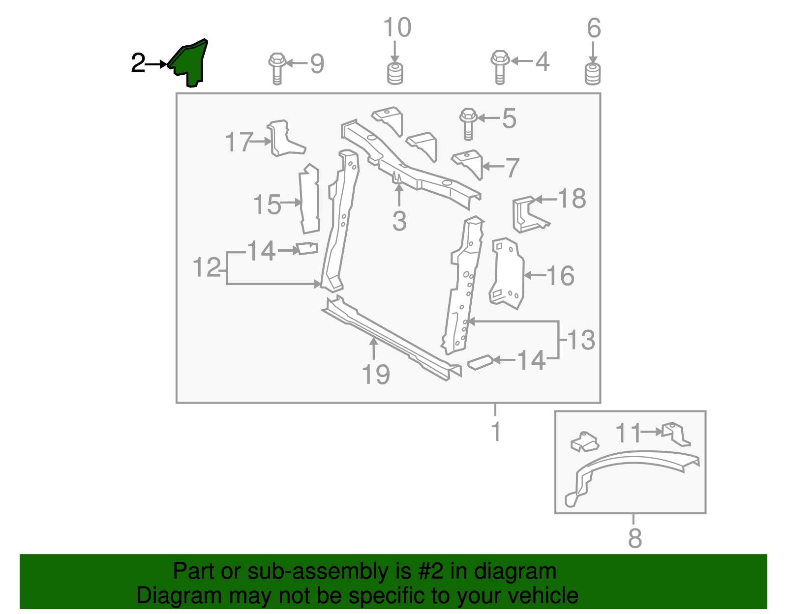 Radiator Air Deflector - OEM Engine Cooling Channel | AutoNation Parts