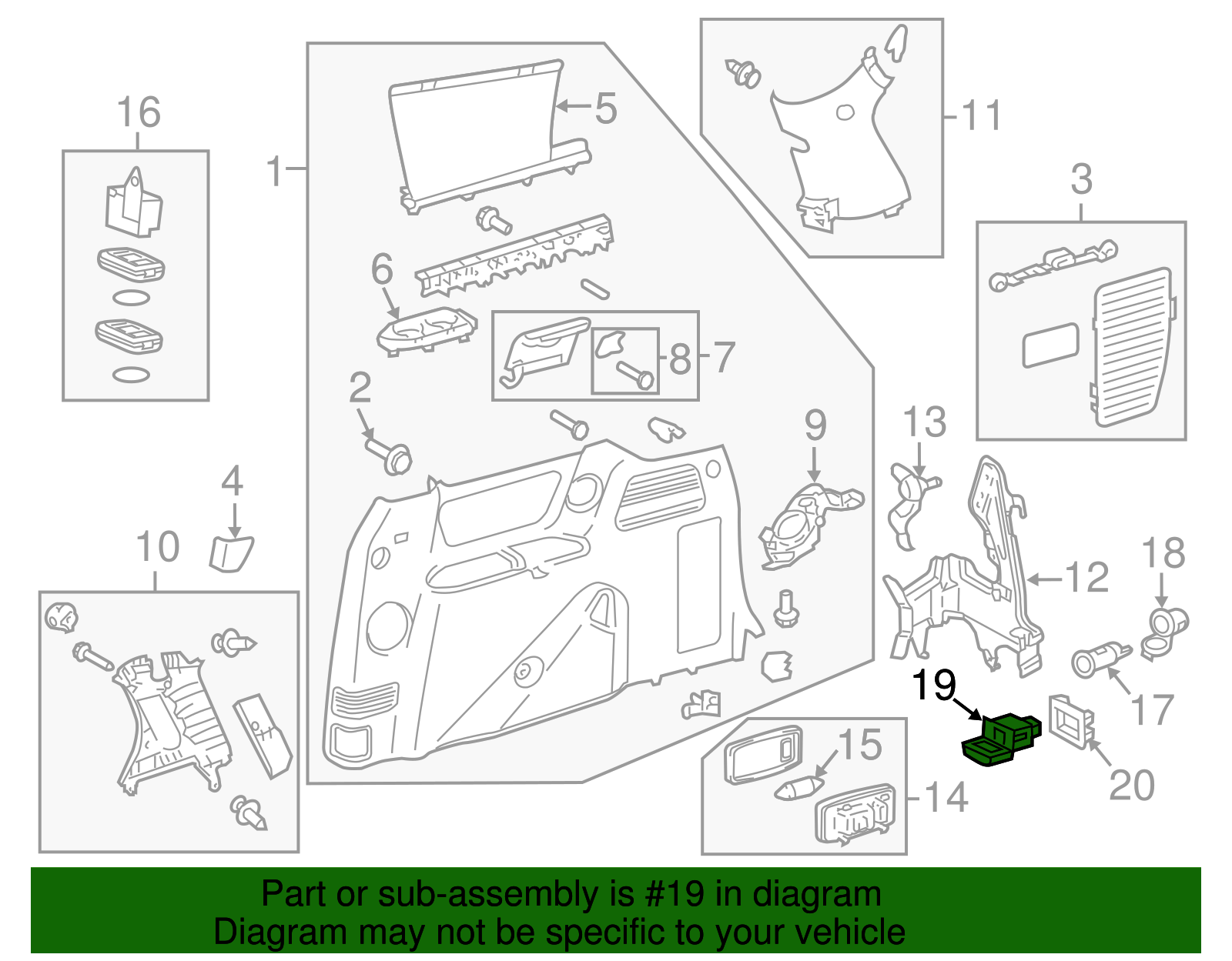 2011-2020 Toyota Sienna Auxiliary Outlet 85530-45020-E0 | Toyota Parts ...