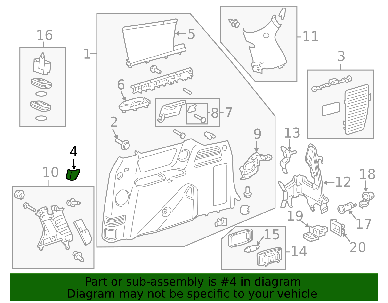 62538-08020-B0 - Quarter Panel Trim Cap - OEM Genuine Toyota Parts