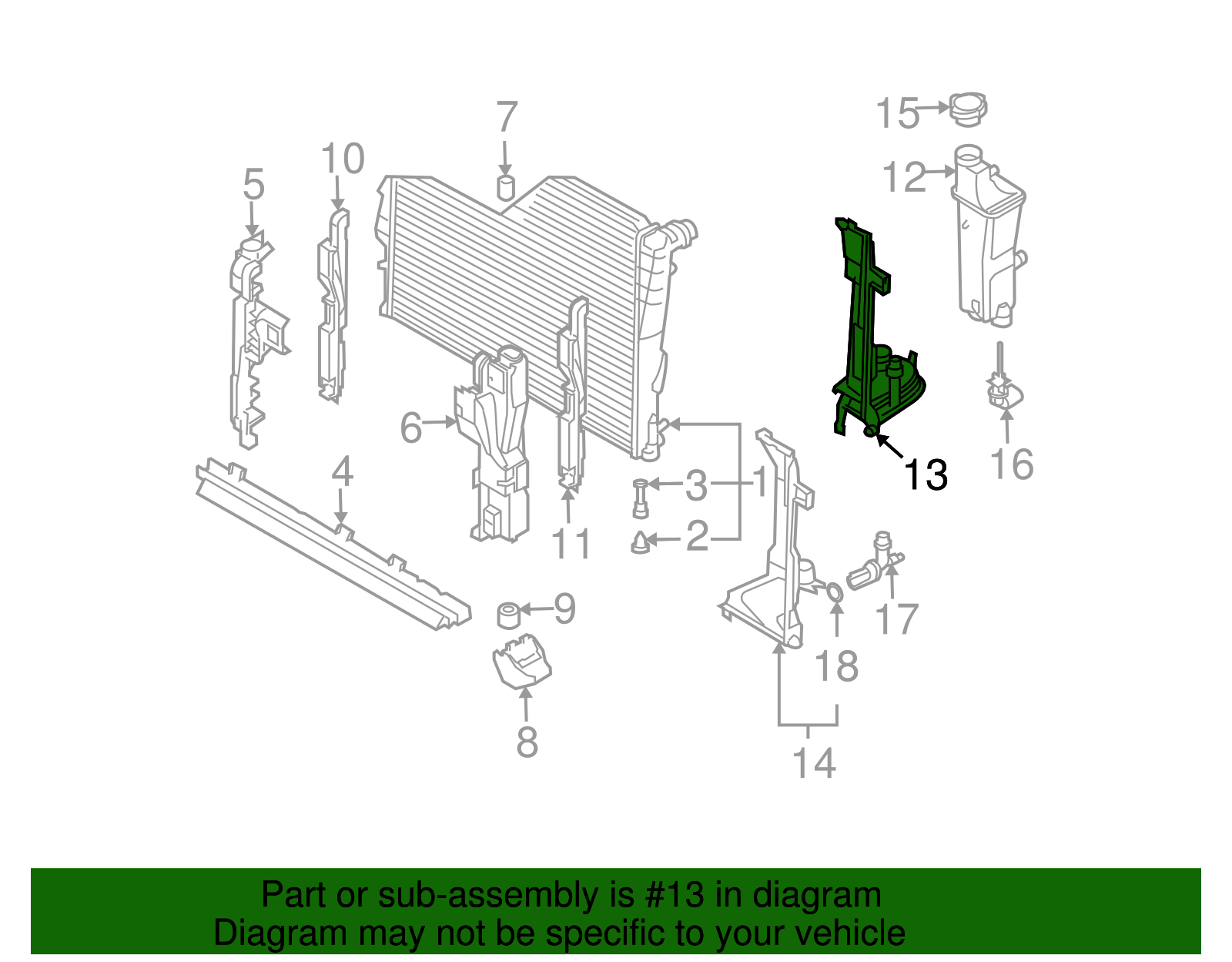 17112248408 - 2003-2008 BMW Z4 Expansion Tank Bracket (17-11-2-248-408 ...