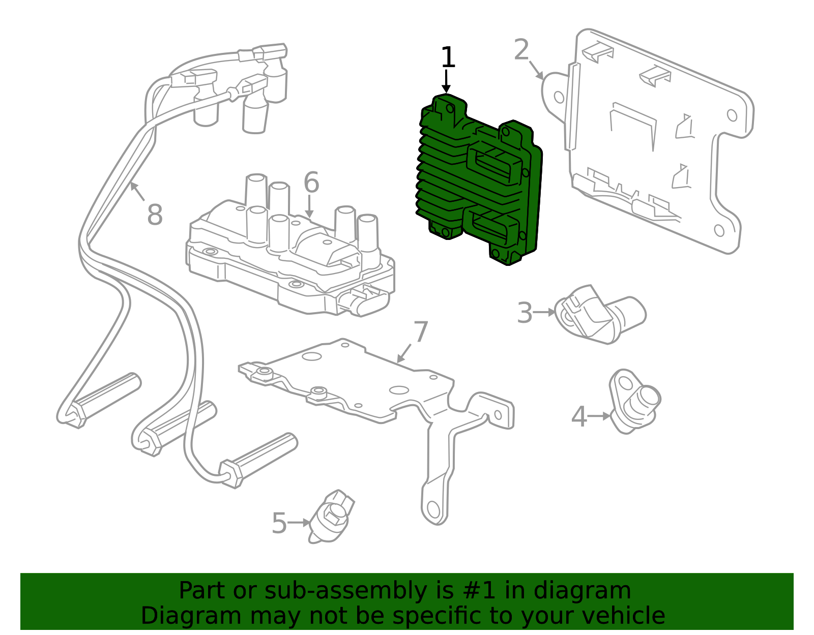 2010-2014 GM Engine Control Module 12635043 GM | GMPartsDirect.com