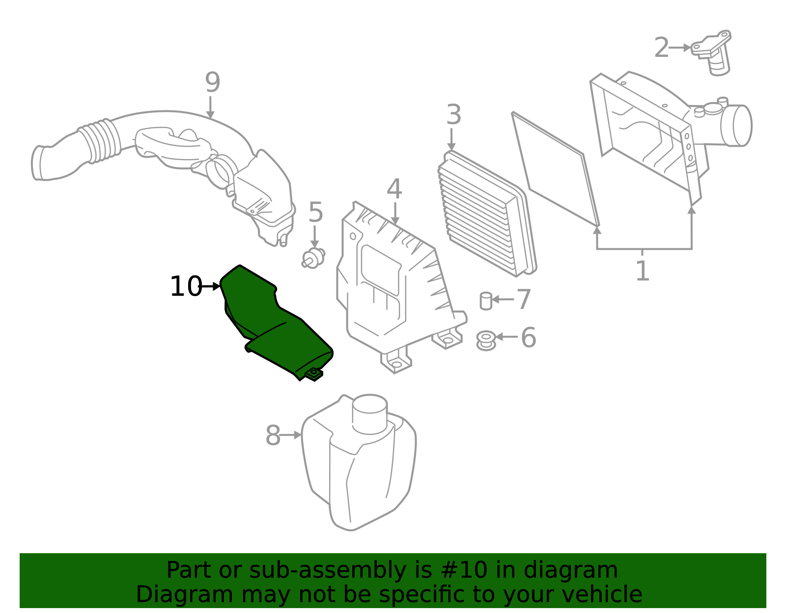 46012FN000 - 2024 Subaru - Air Inlet Duct | Subaru Parts HQ