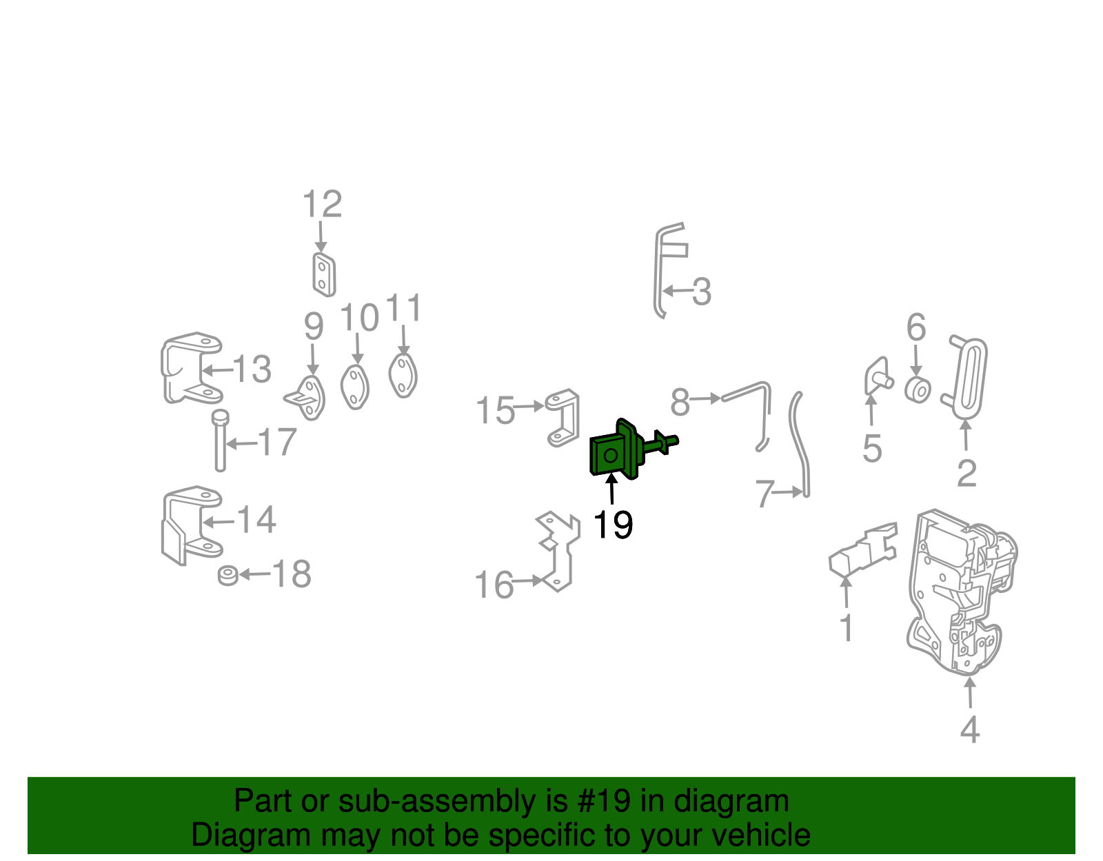 22768928 - Front Driver Side Door Check Link - 1996-2025 GM | World ...