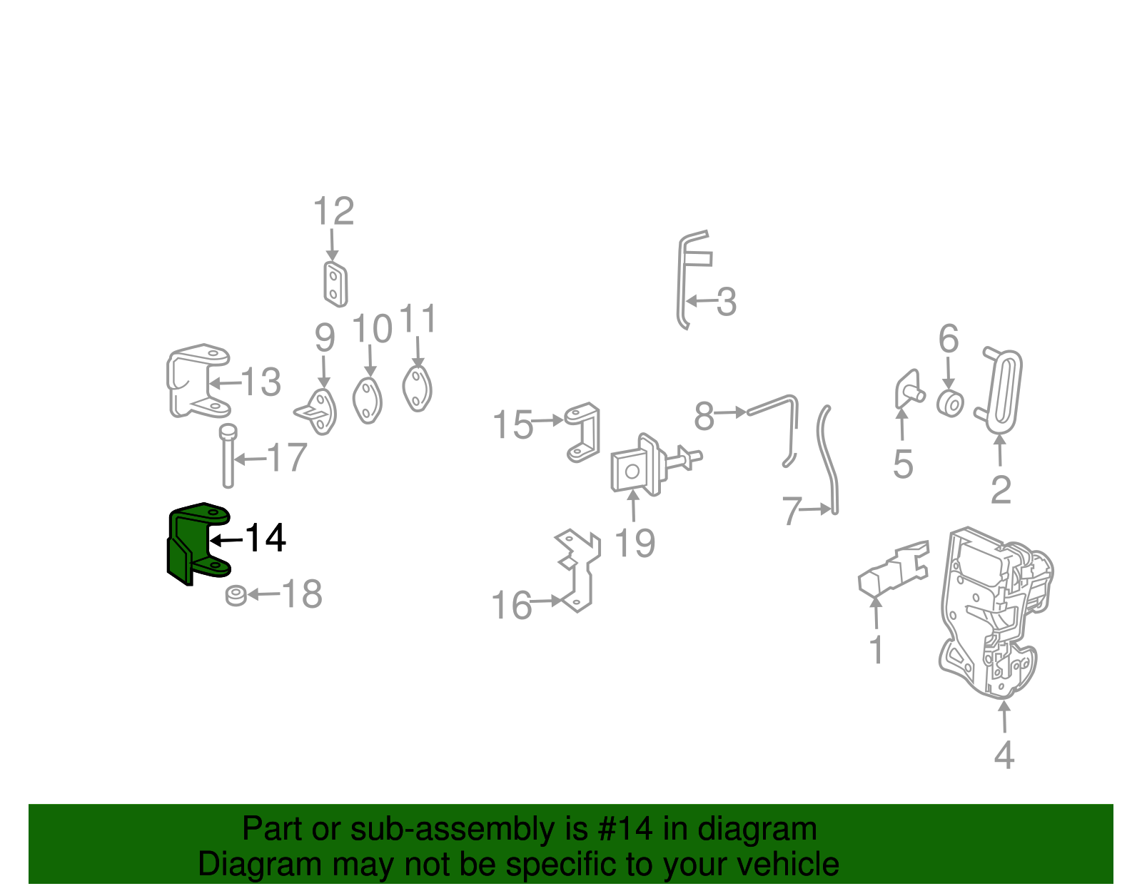 1996-2025 GM Door Hinge 15993259 | Capital Chevy Parts