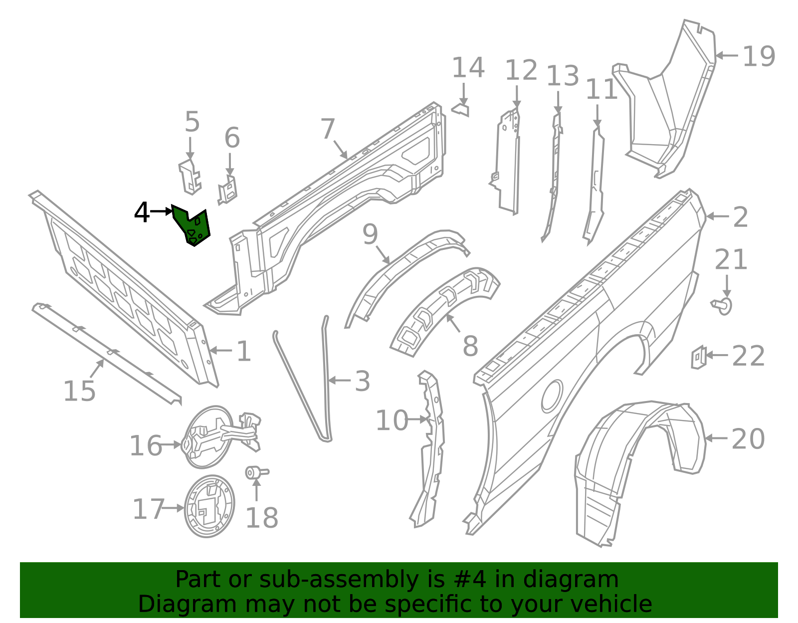 2019-2025 Ram Corner Reinforced 68079527AA | Mopar Parts Canada