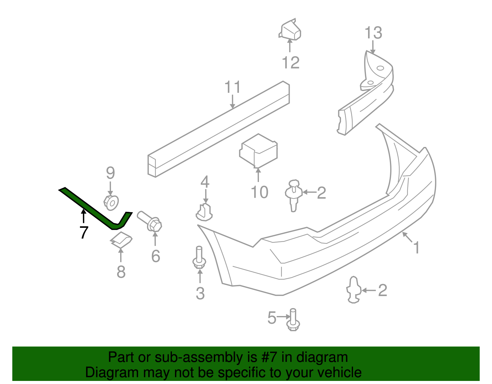 2007-2011 Nissan Versa Side Bracket 85227-EM40A | Boro Nissan Parts