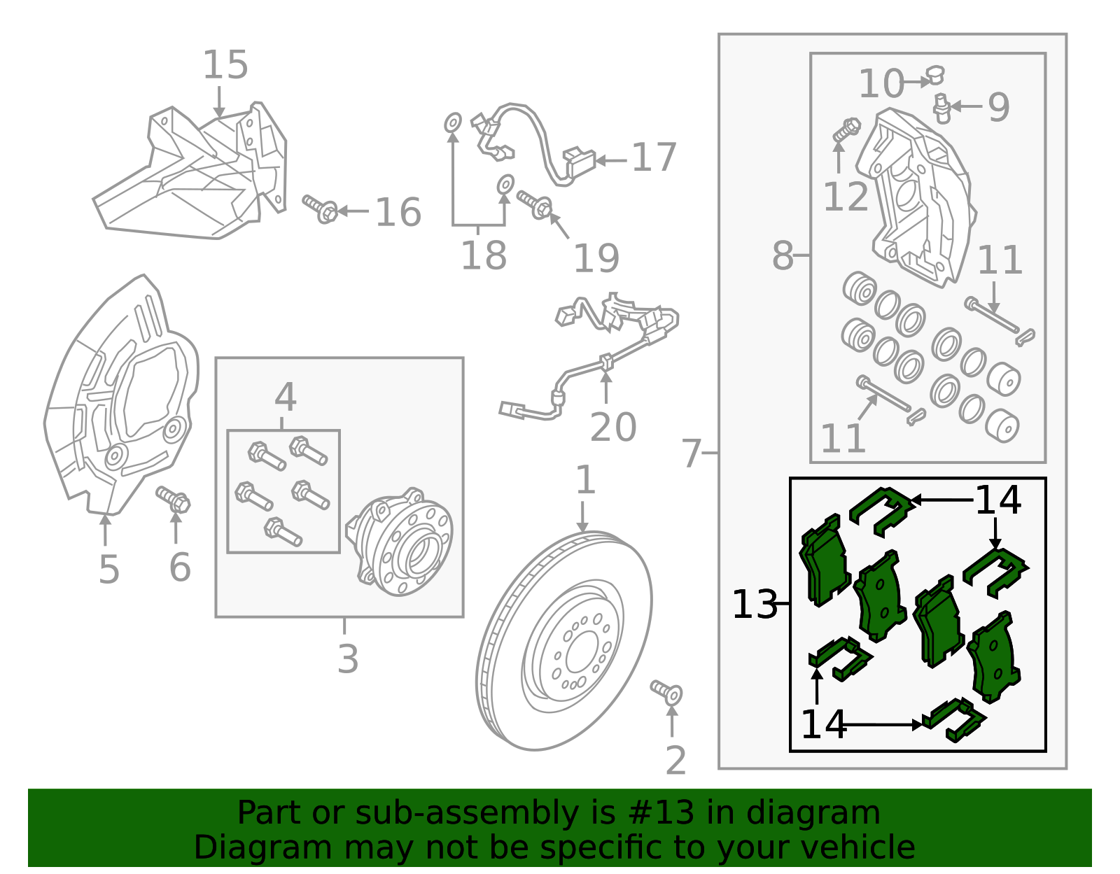 58101-D2A12 - Hyundai Brake Pads 2017-2019 Genesis G90 | Performance ...