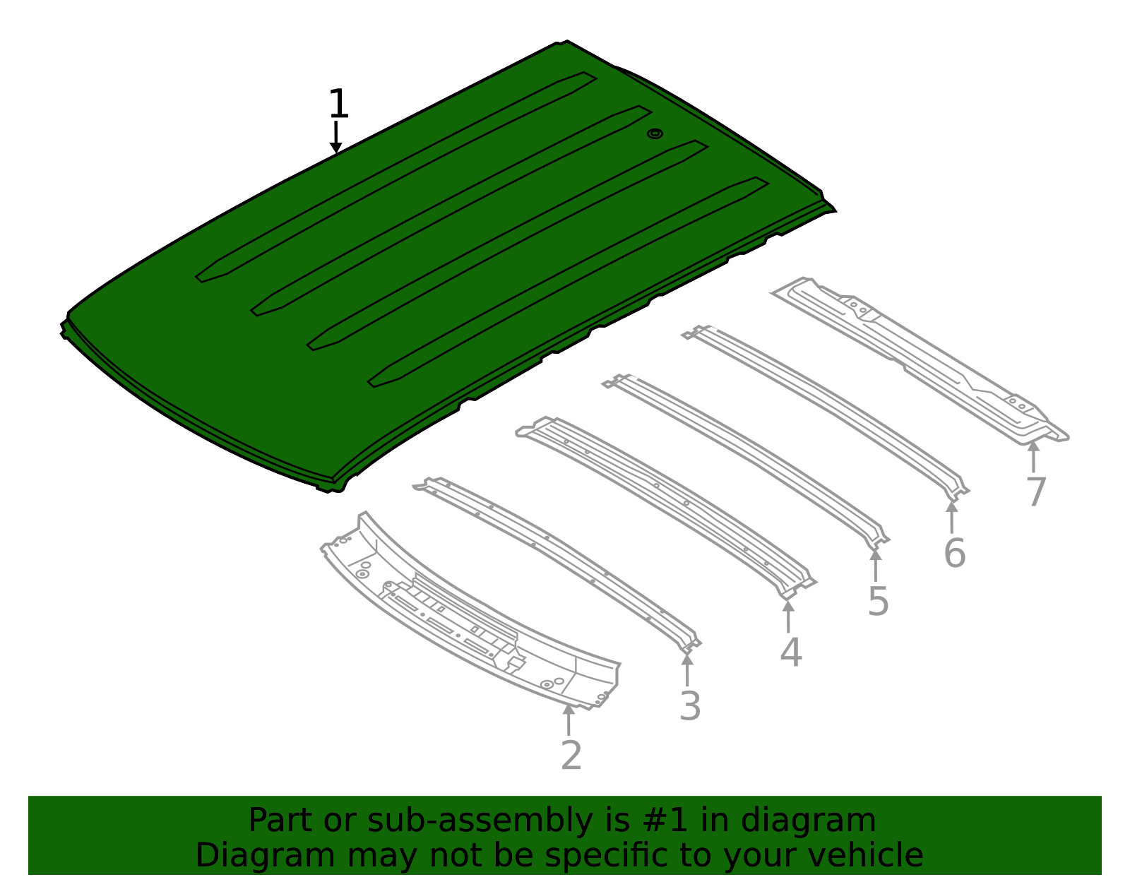 67111-B2700 - Roof Panel 2014-2019 Kia | Kia.Parts Store