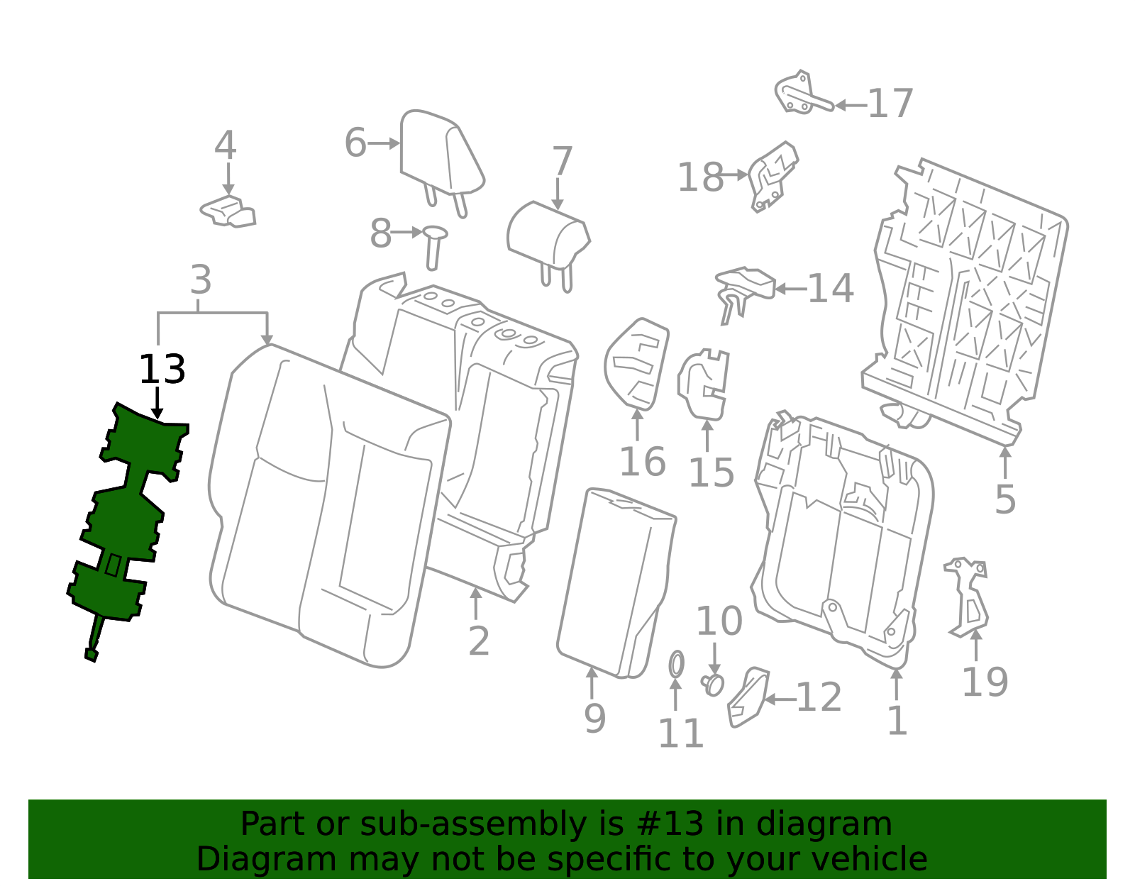 2019-2025 Toyota Seat Back Heater 87530-0R030 | OEM Parts Quick