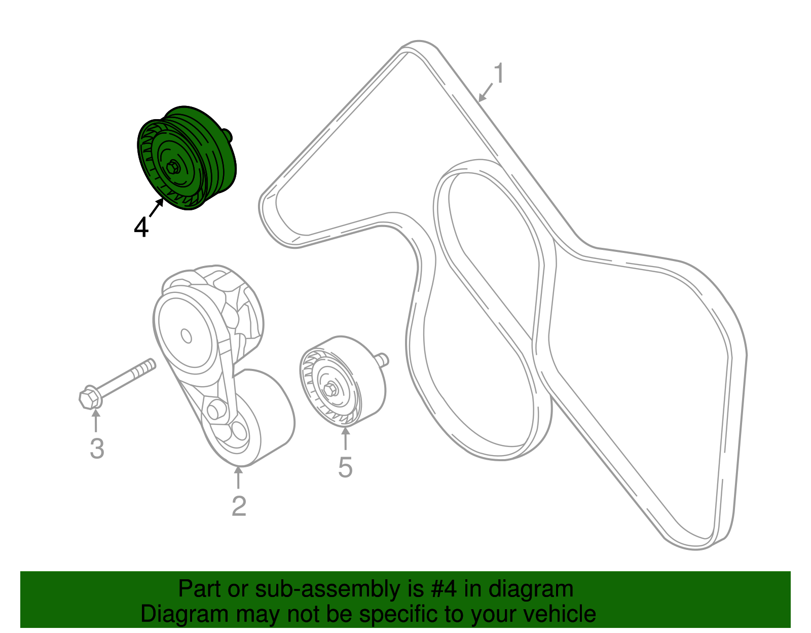 2016-2019 Nissan TITAN XD Idler Pulley 21051-EZ40A | OEM Parts Online
