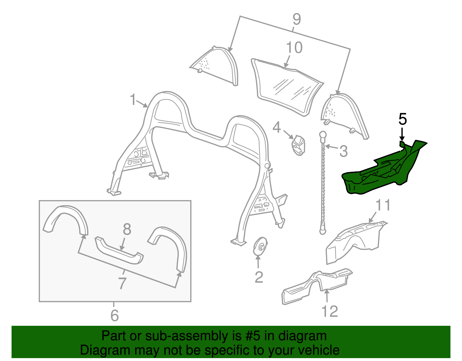 1997-2004 Porsche Boxster Water Drain Panel 986-561-805-03 | OEM Parts ...