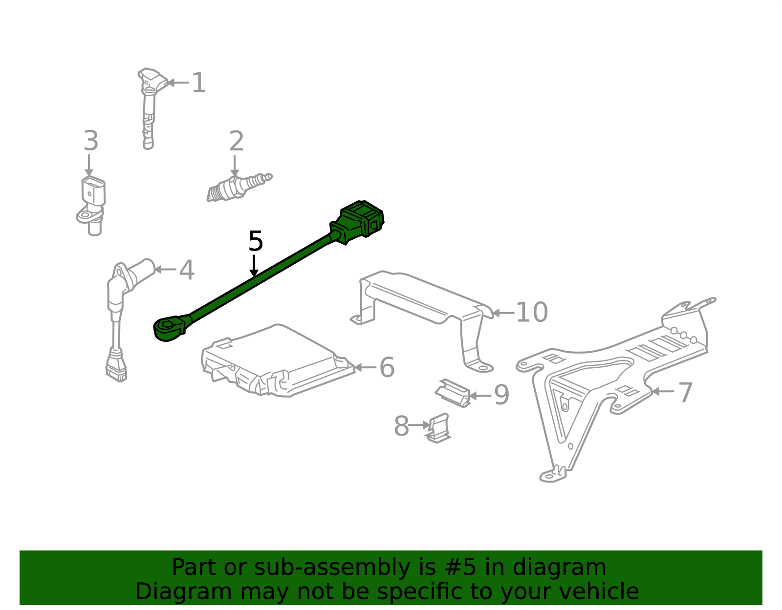 2007-2010 Audi Q7 Knock Sensor 03H-905-377-A | TascaParts.com