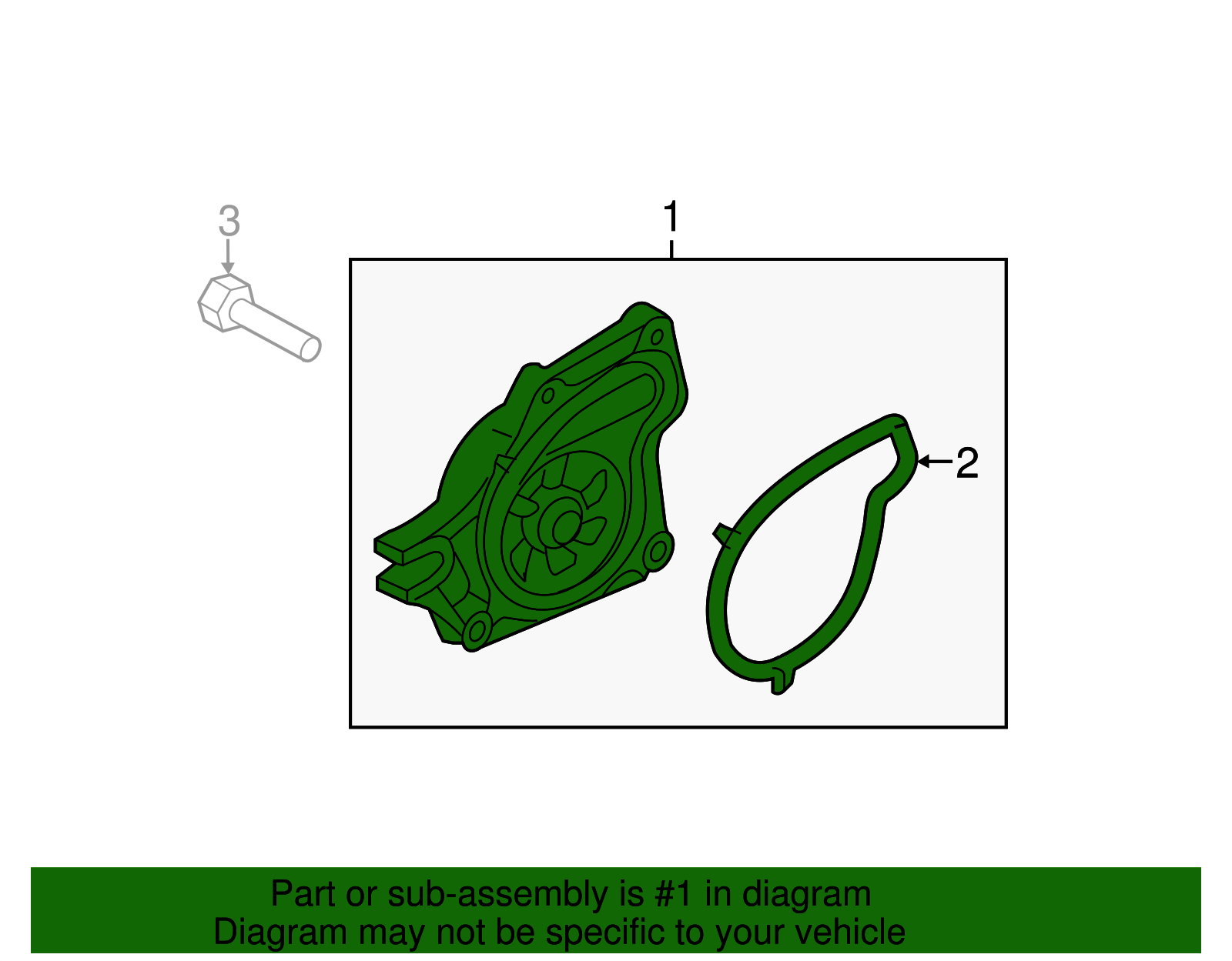 2011-2014 Mazda 2 Water Pump ZJ01-15-010C | OEM Parts Online